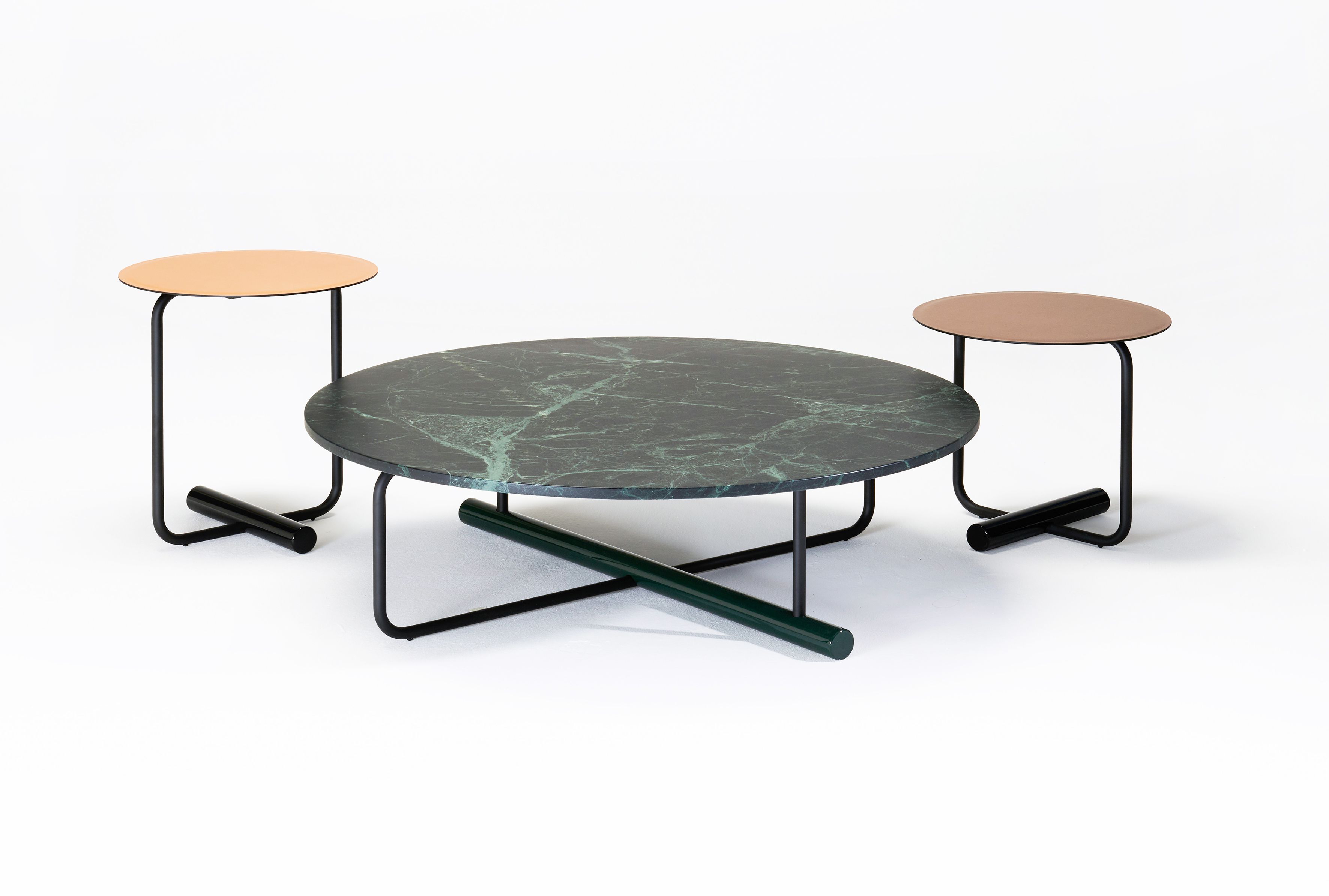 TOTO | Tanned leather coffee table By Zanotta design Bertrand Lejoly