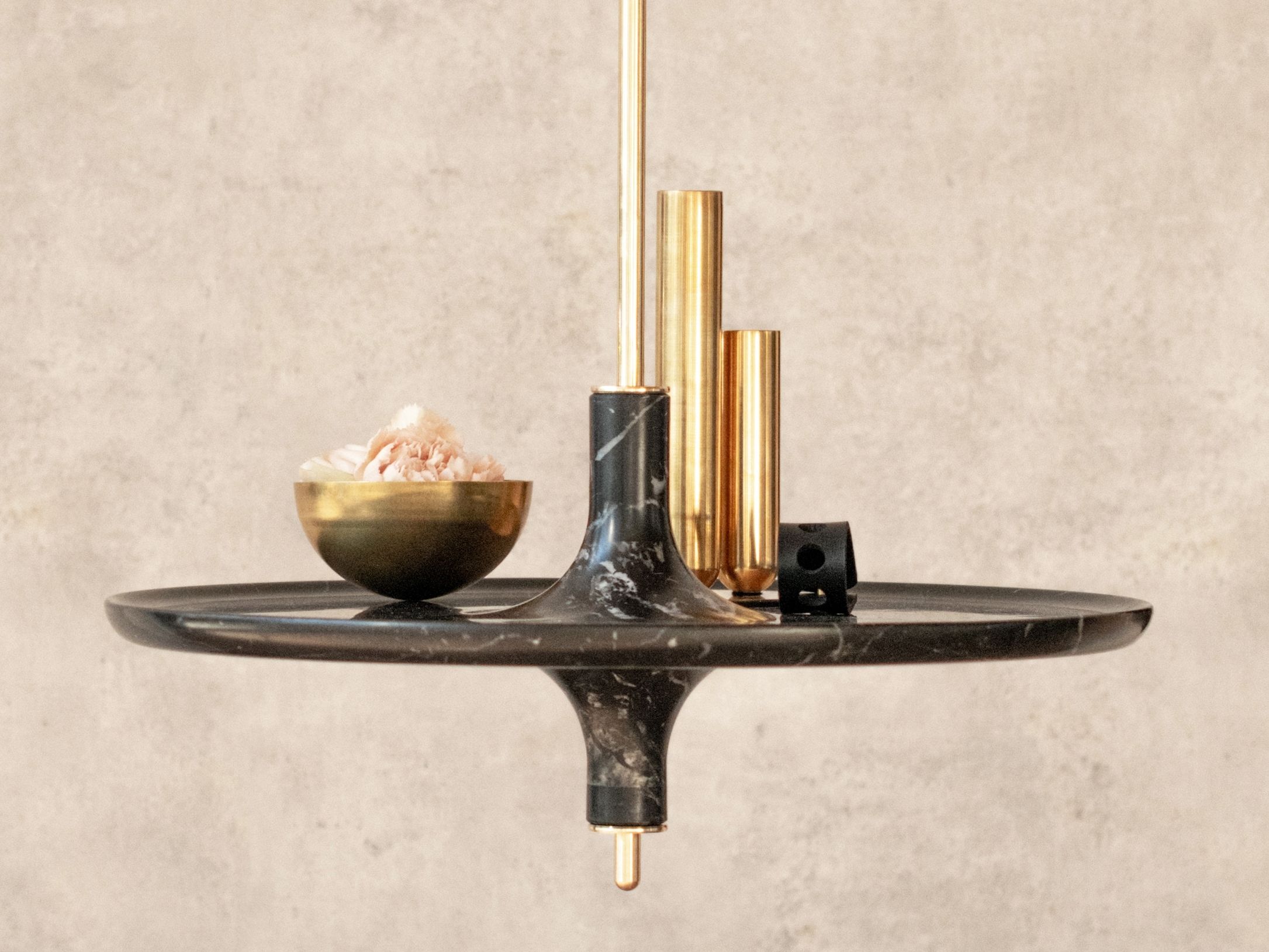 TOUPY | Nero Marquina marble pin tray By MADEMOISELLE JO