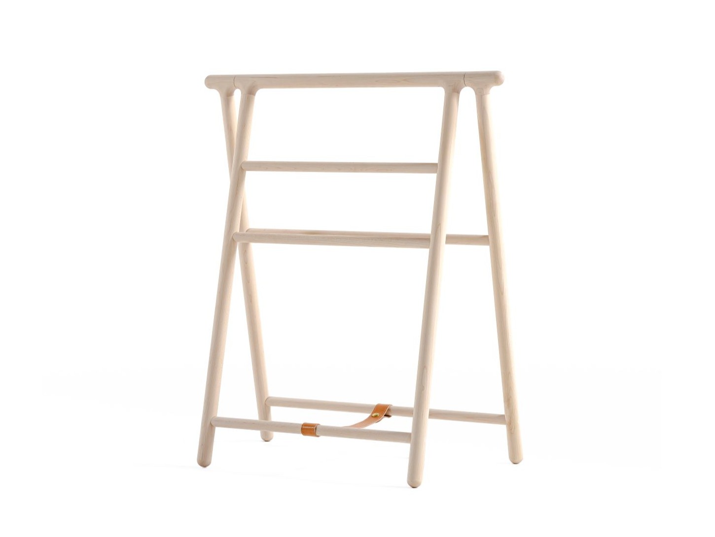BRANCH OF THE MAPLE Standing maple towel rail By DE PADOVA