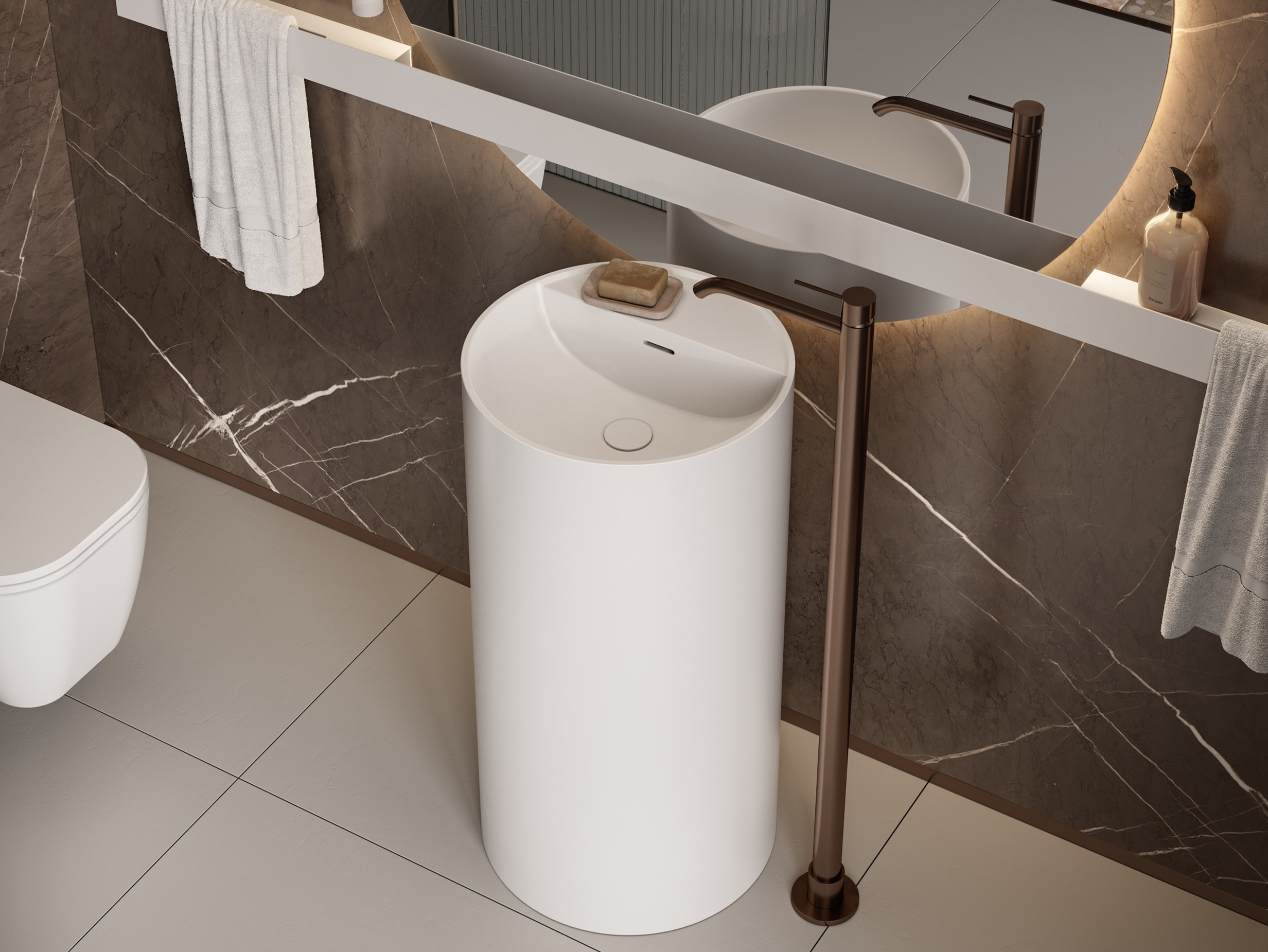 TOWER STEP Washbasin By MOMA Design
