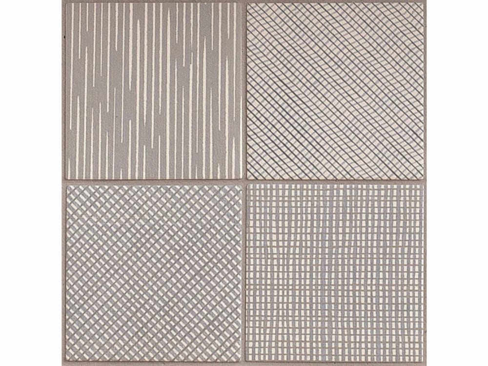 Porcelain stoneware wall/floor tiles TRATTI MIX GRIGIO TRATTI ...