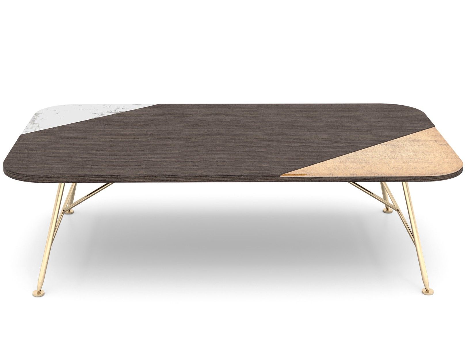 TRAY | Rectangular coffee table Low rectangular wooden coffee table By ...