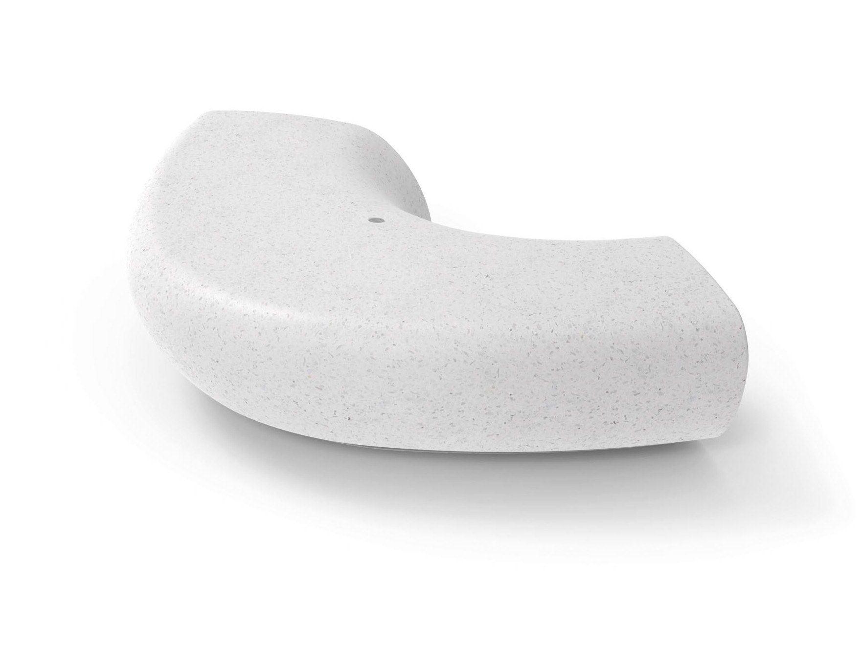 TREE LINE | Curved bench Sectional Curved reconstructed stone bench By ...