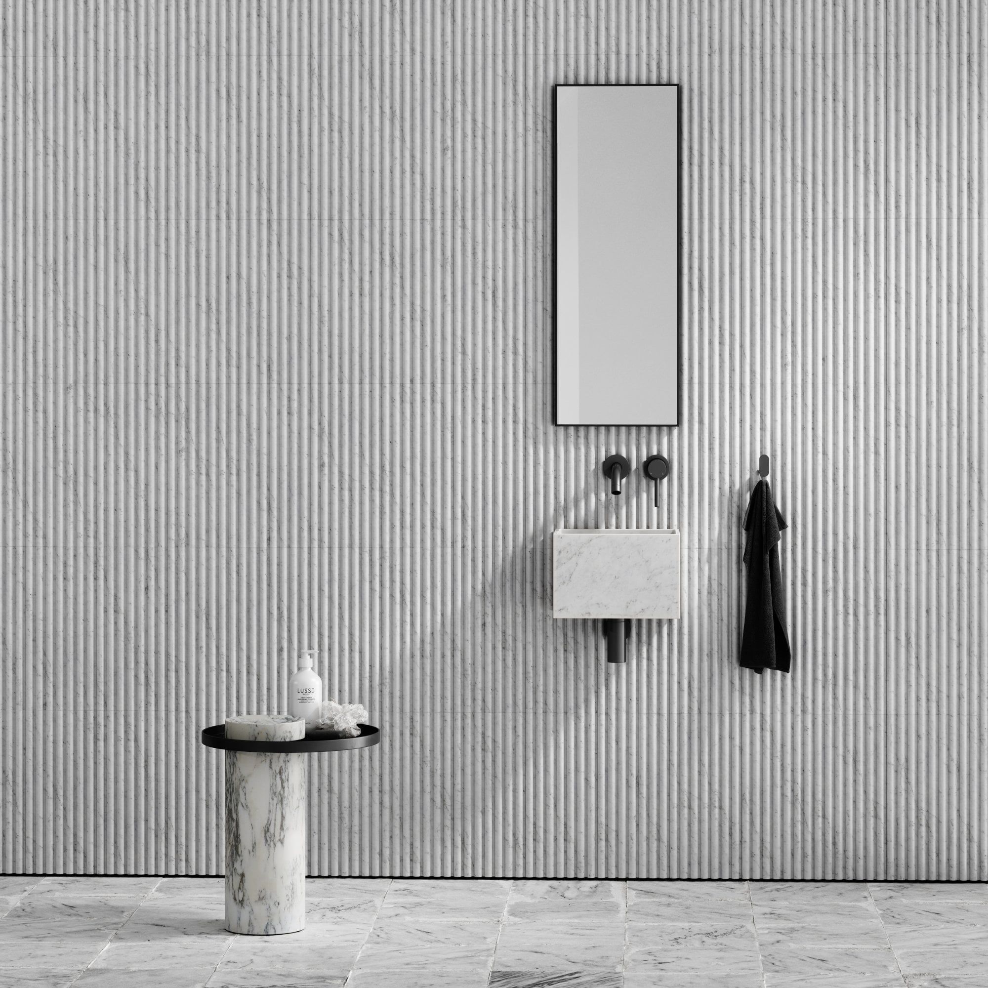 TUCCI | Carrara marble handrinse basin By LUSSO