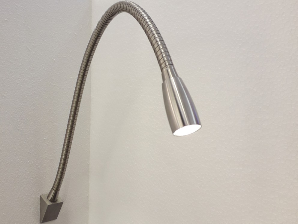 TULIP LED stainless steel reading lamp By Brillamenti