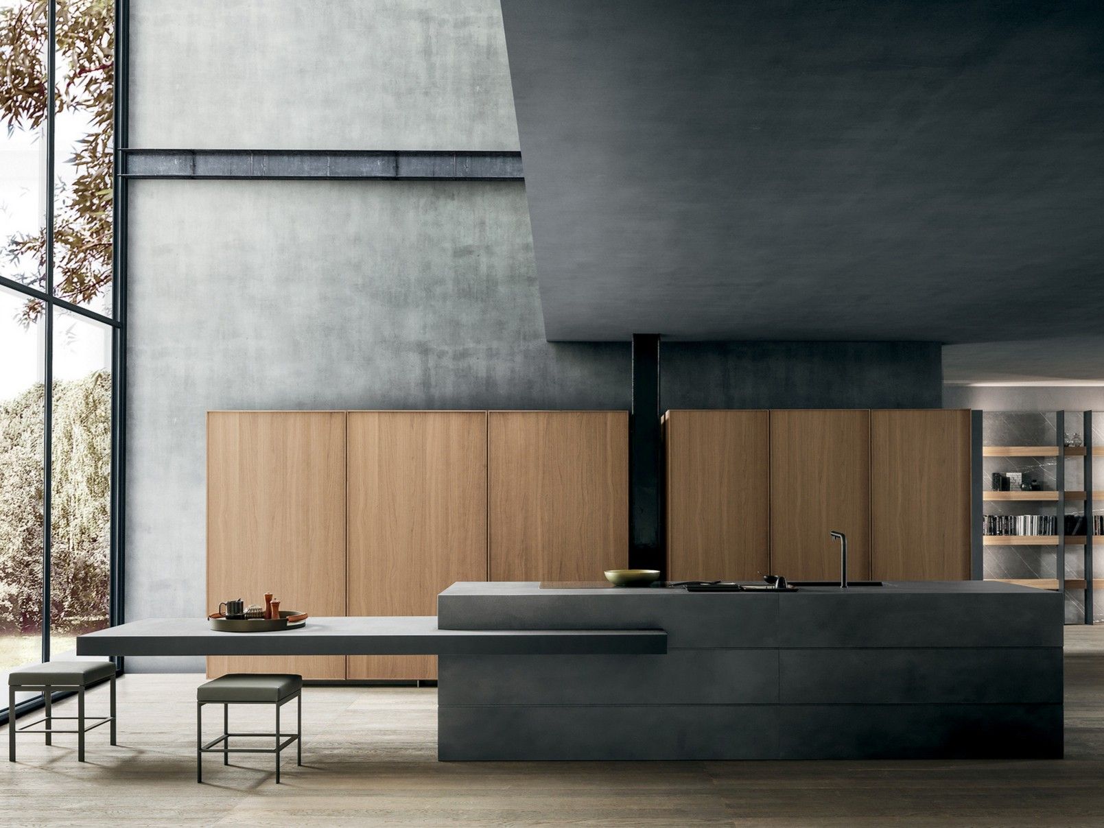 TWENTY FRAME Kitchen with island without handles By MODULNOVA | design ...