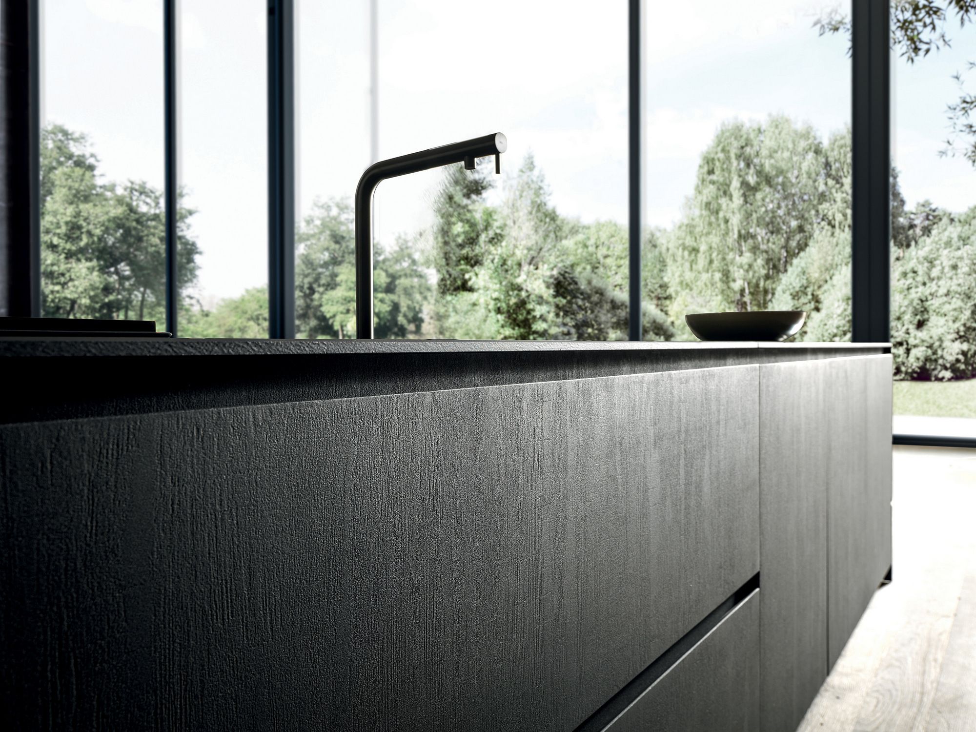 Kitchen with island without handles TWENTY FRAME Twenty Collection By ...