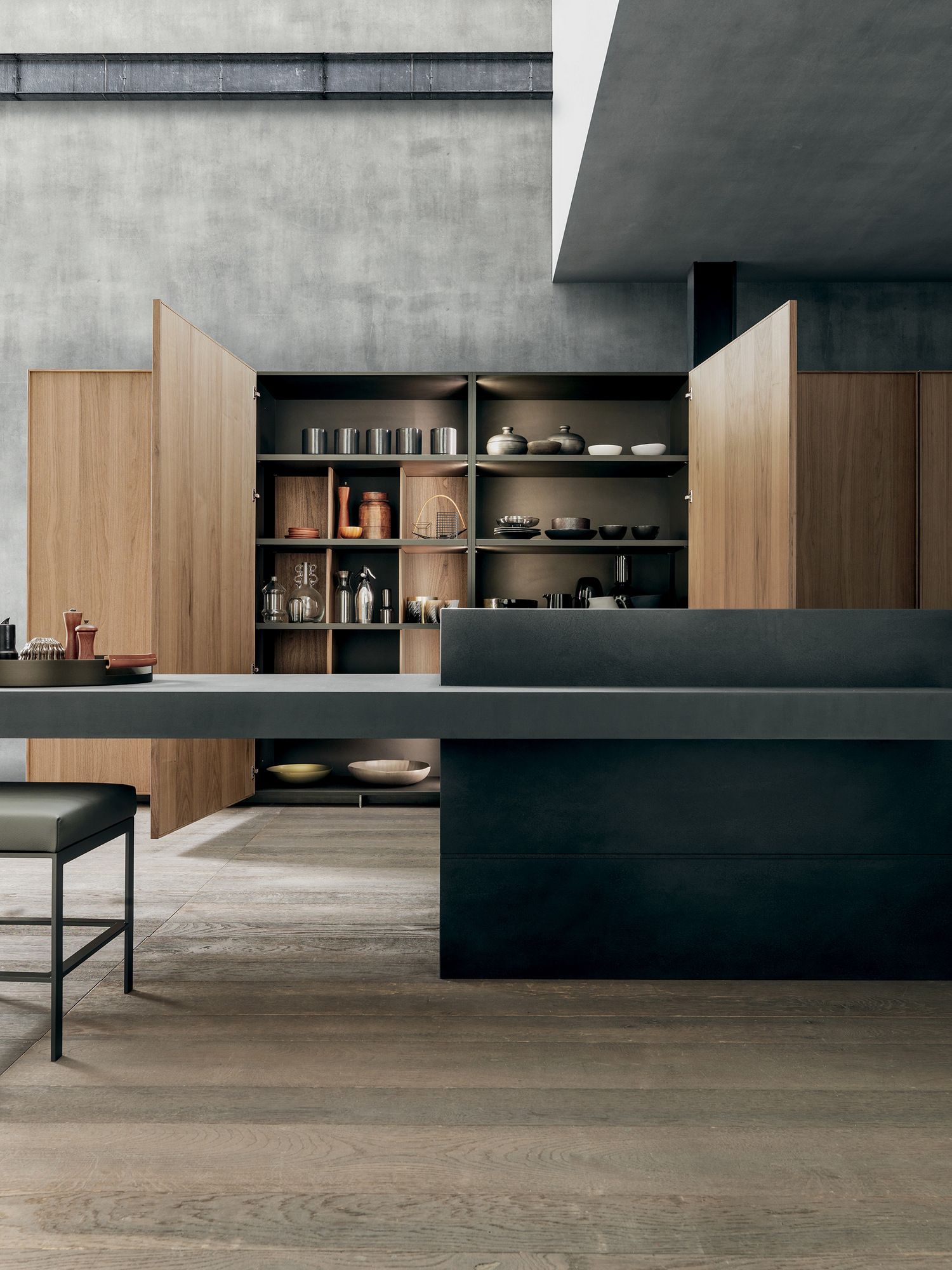 TWENTY FRAME Kitchen with island without handles By MODULNOVA | design ...