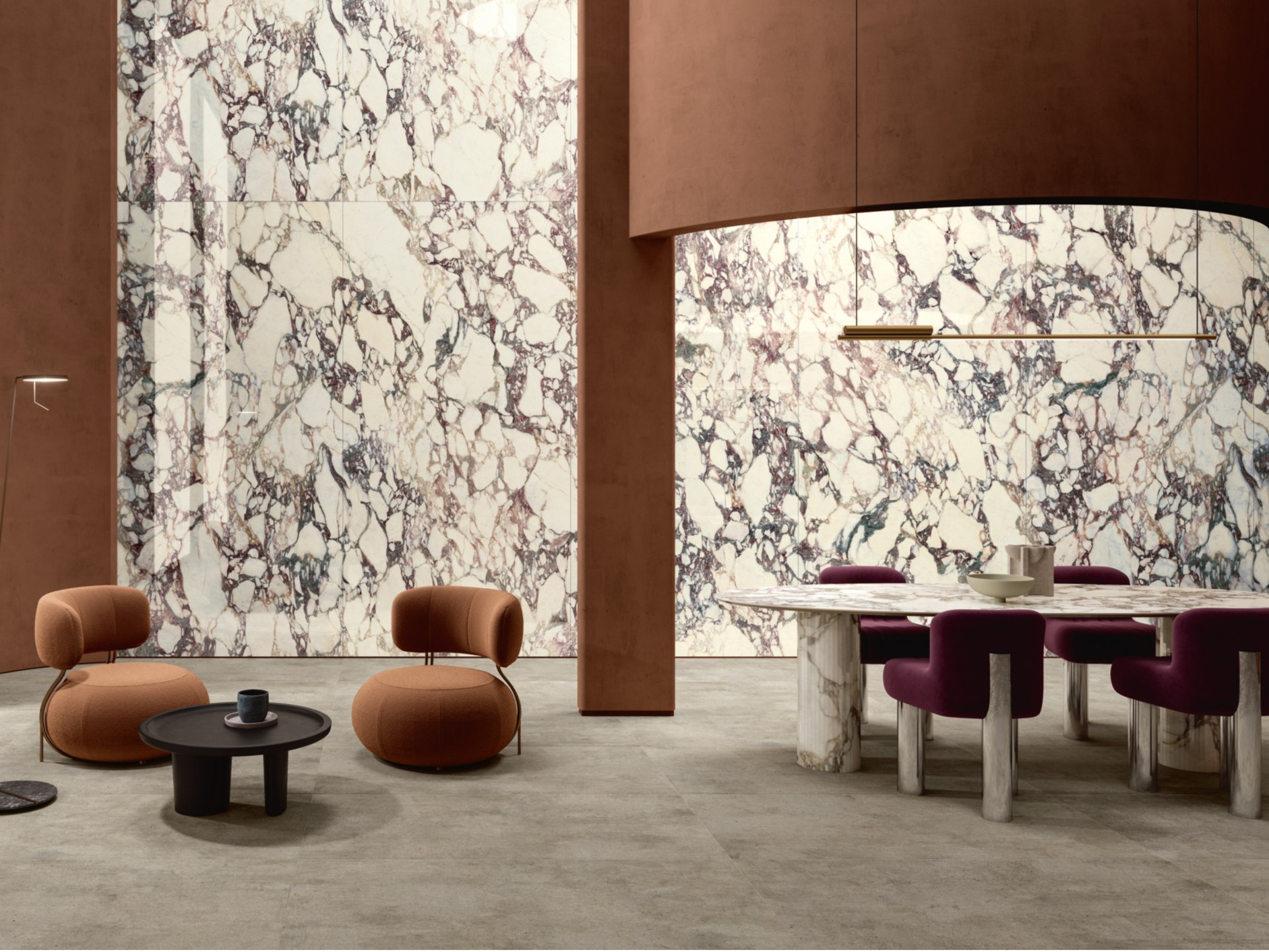 Porcelain stoneware wall/floor tiles with marble effect ULTRA MARMI ...