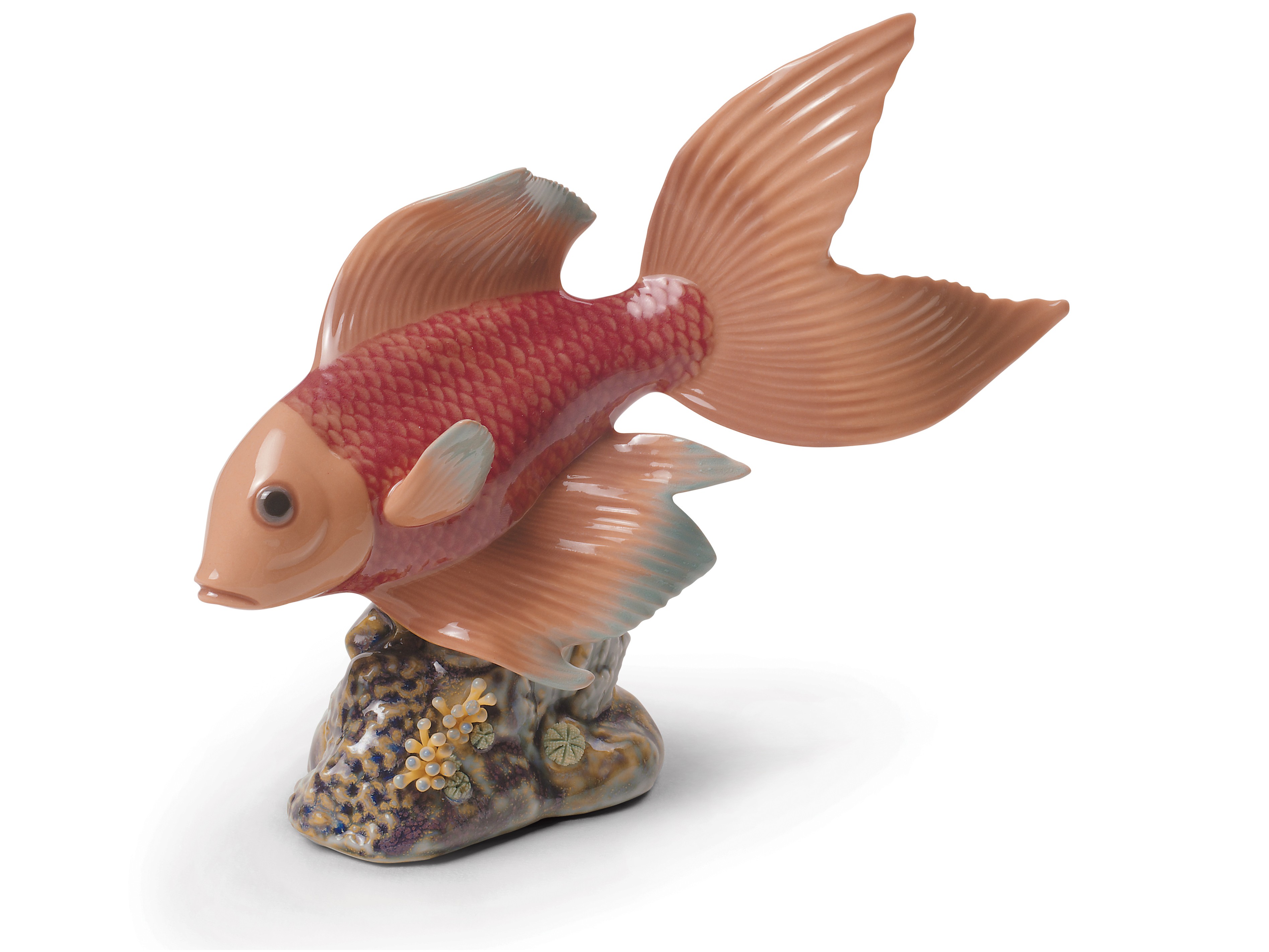 Porcelain decorative object UNDERWATER CALM FISH By Lladró