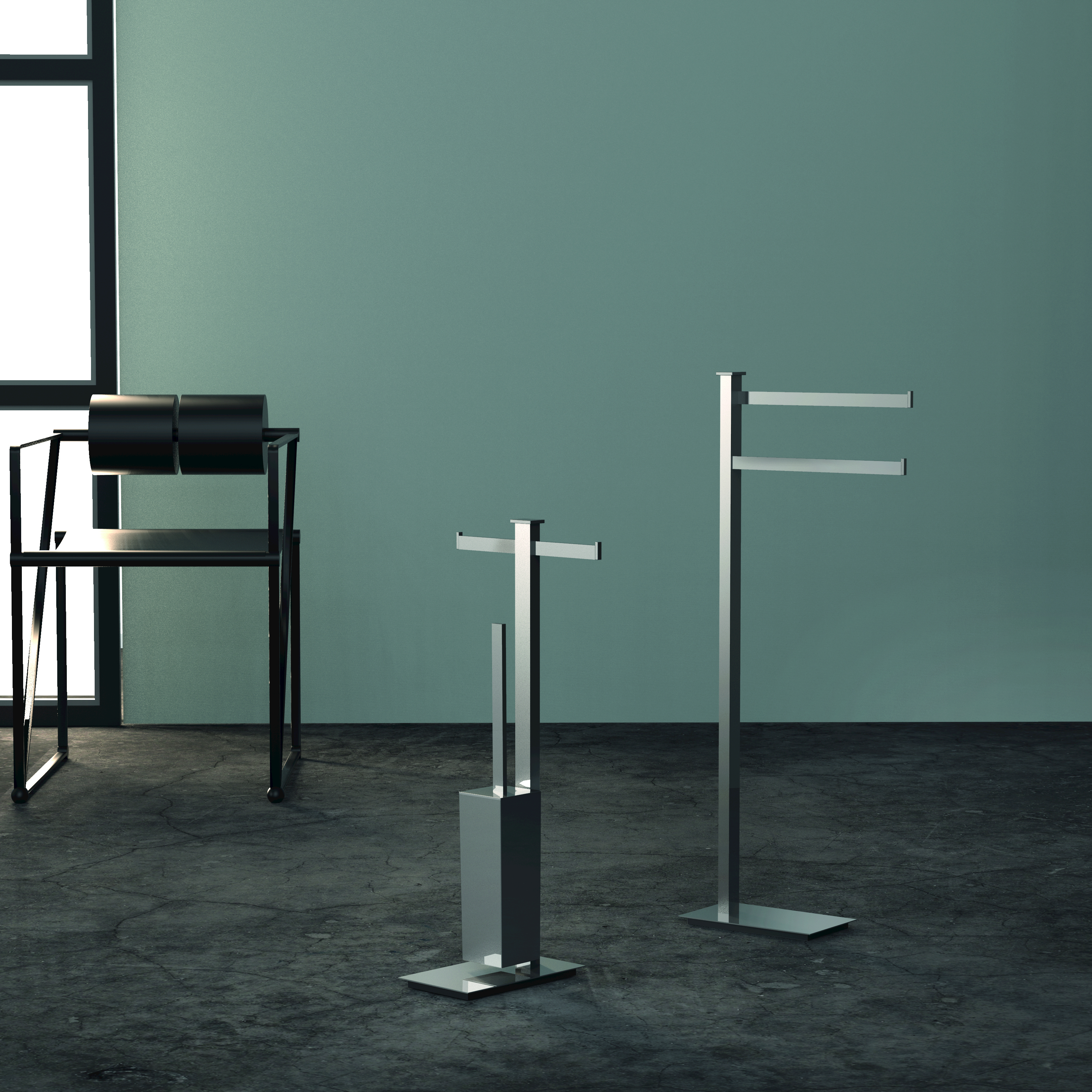 Chromed brass floor standing column UNITS B9103 Units Collection By ...