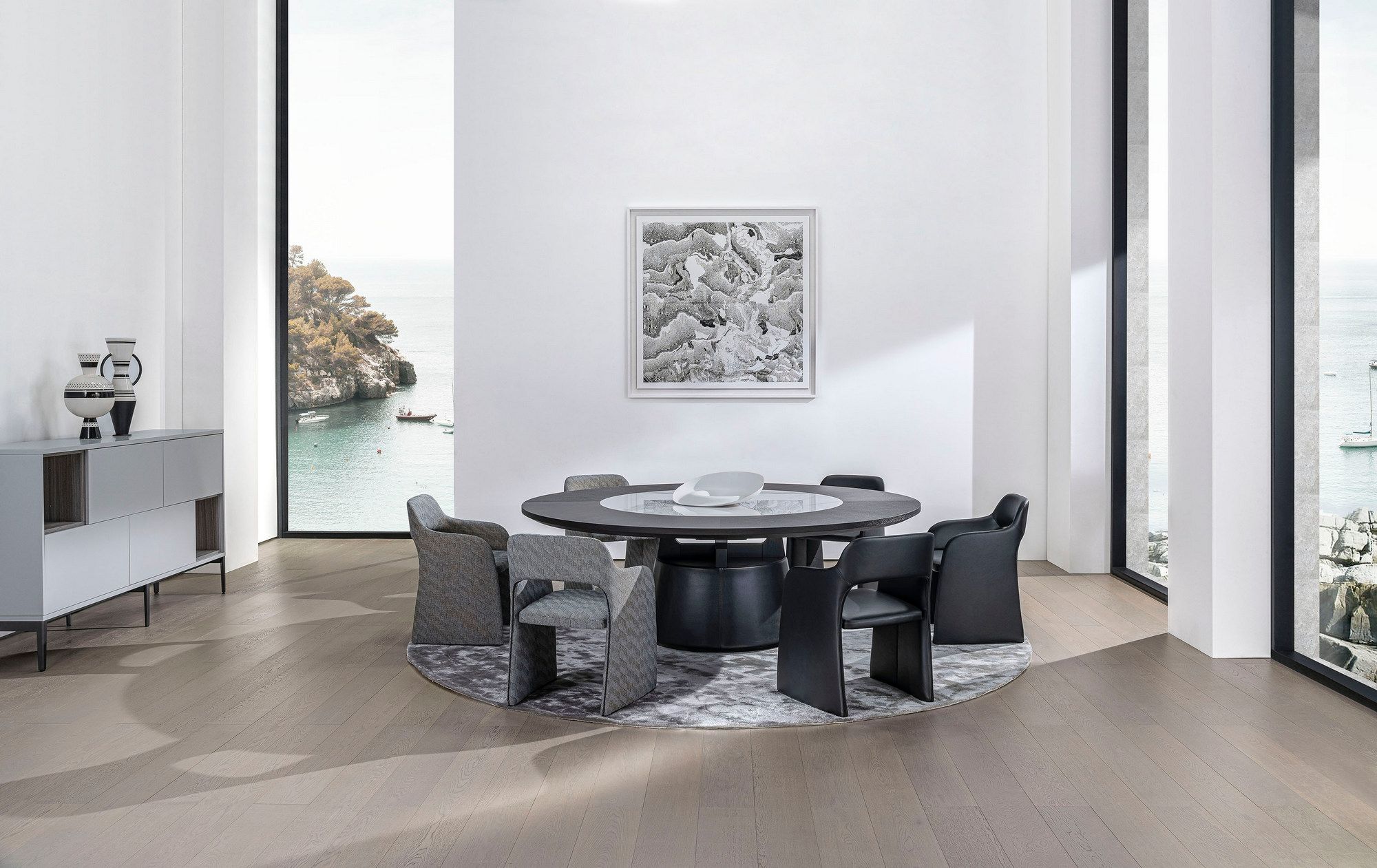 UNITY | Table with Lazy Susan By CAMERICH