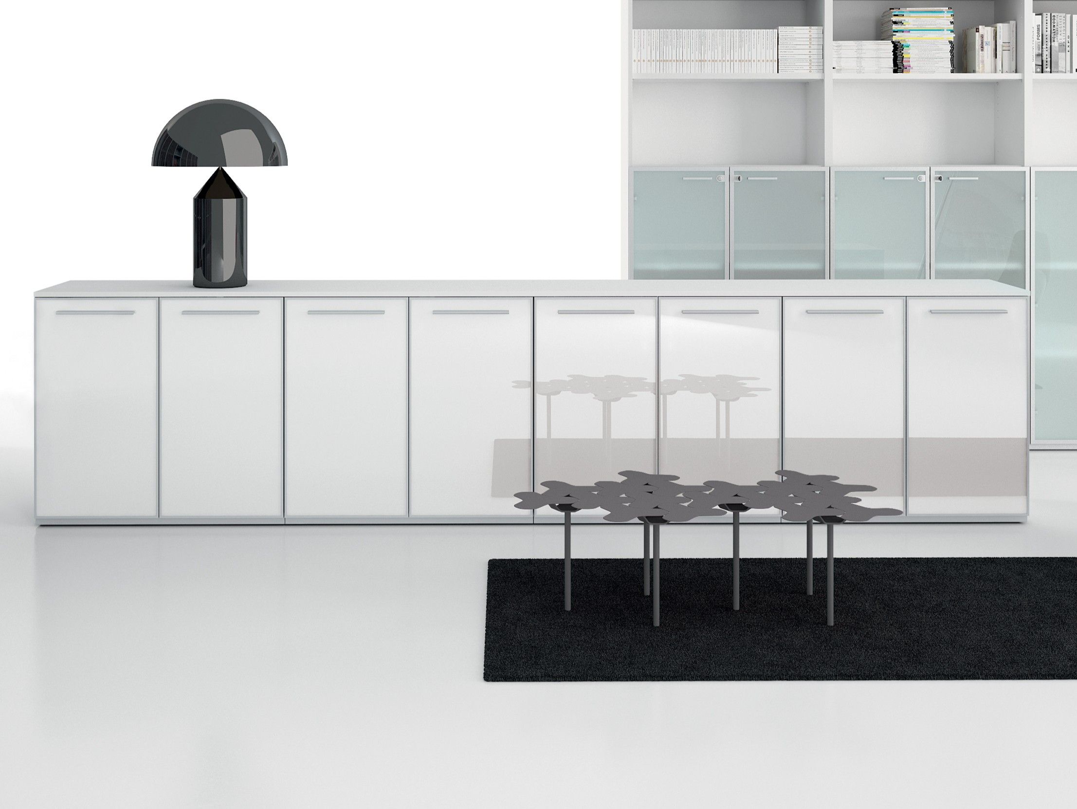 UNIVERSAL STORAGES Low modular melamine office storage unit By DVO ...