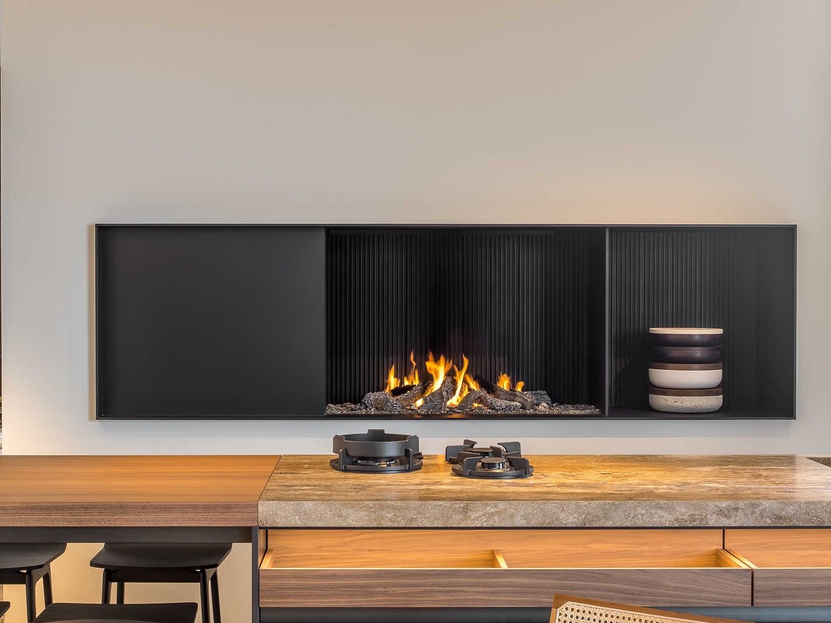 URBAN MF 1050-75 G 2S L/R Fireplace By Metalfire