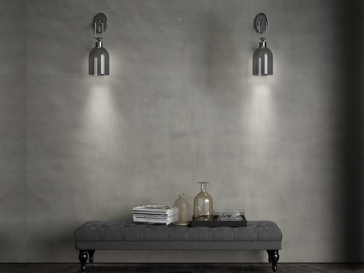 VALENTINA 4025/APG | Wall lamp LED blown glass wall lamp By Italamp ...