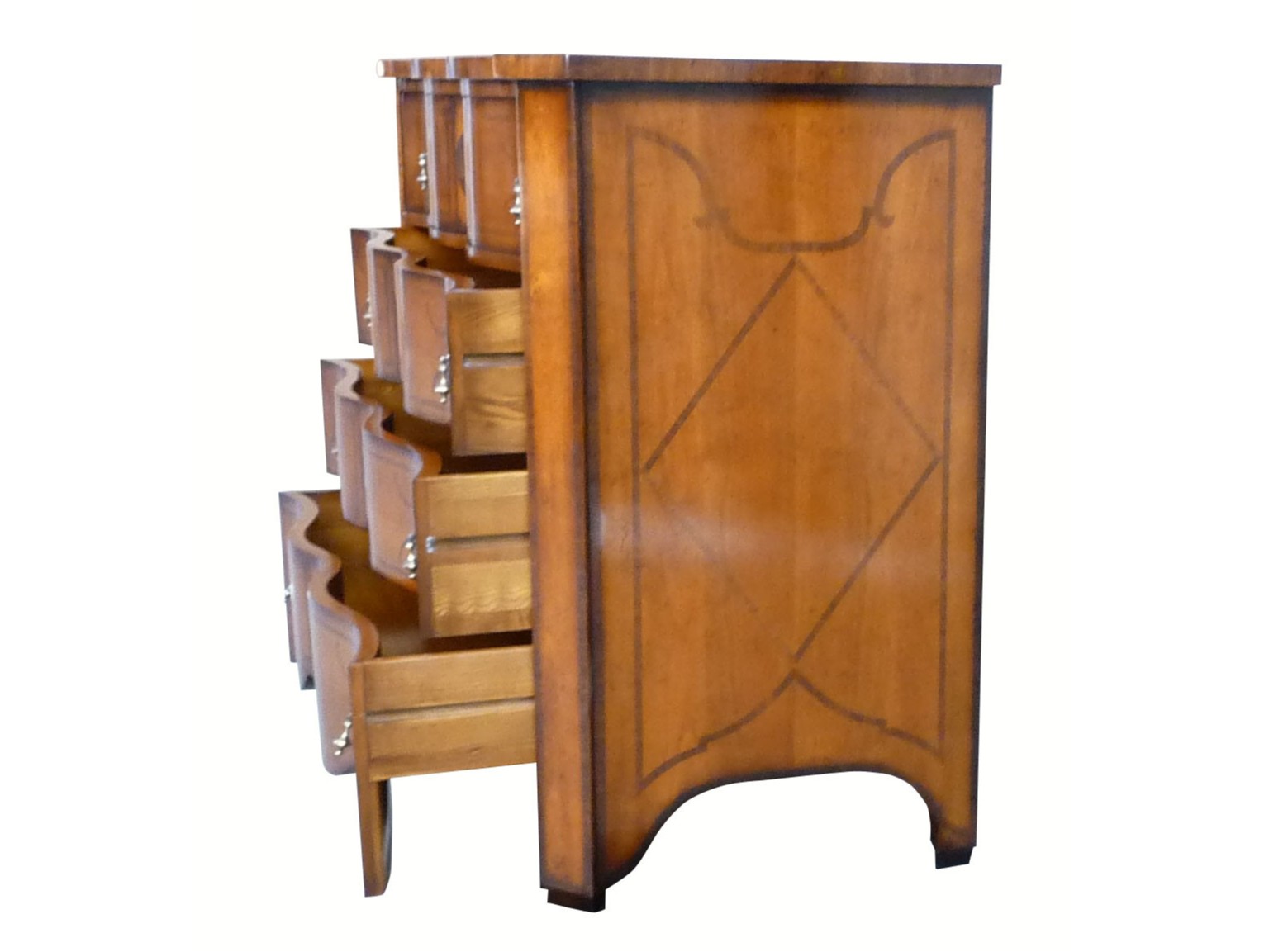 Walnut and cherry wood chest of drawers VAN GOGH Ritratti d'autore ...