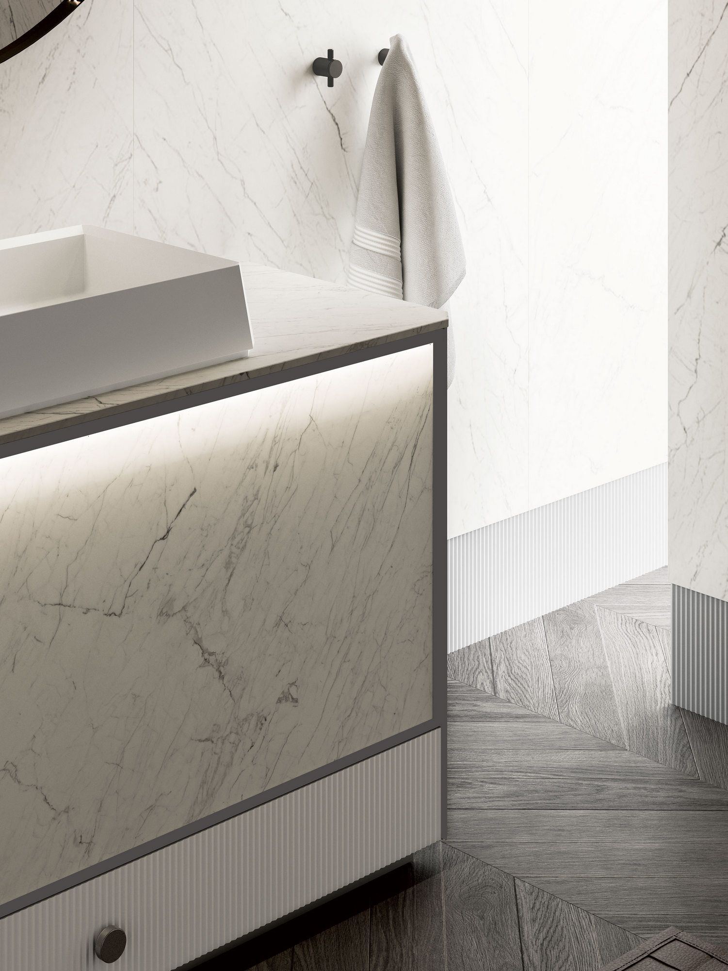 HONEY | Mobile lavabo con cassetti By Cerasa