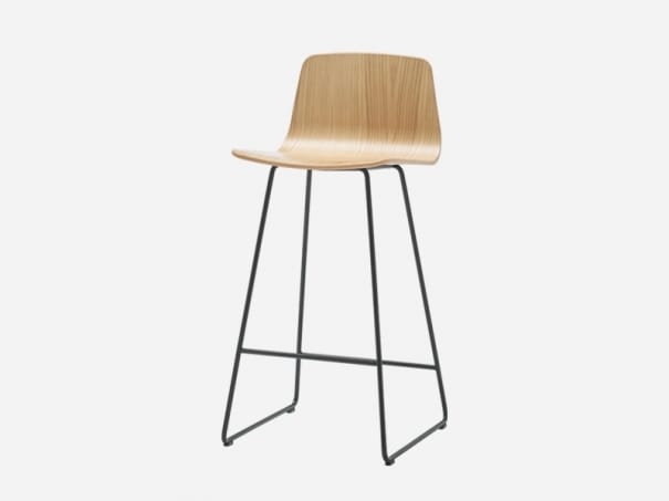 VARYA WOOD | Sled base stool By INCLASS design Simon Pengelly