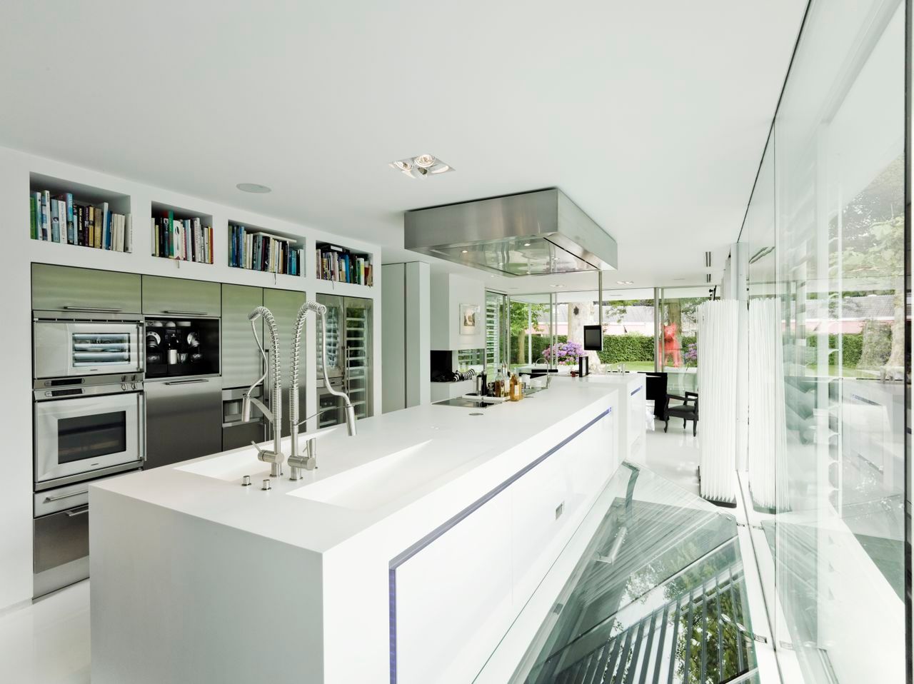 VELA L Countertop stainless steel kitchen mixer tap By MGS