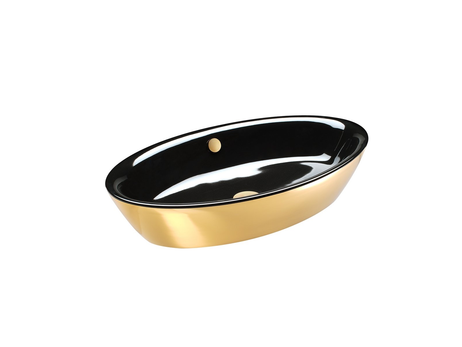 VELIS | Oval washbasin Gold & Silver Collection By CERAMICA CATALANO