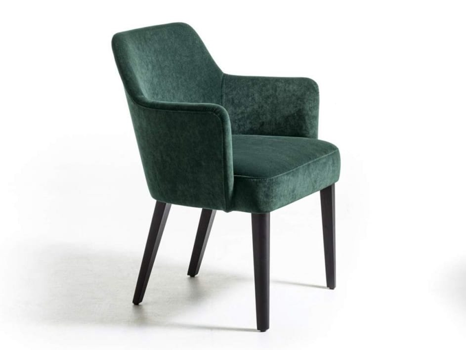 VELOUR | Chair with armrests Velour Collection By La Cividina design ...