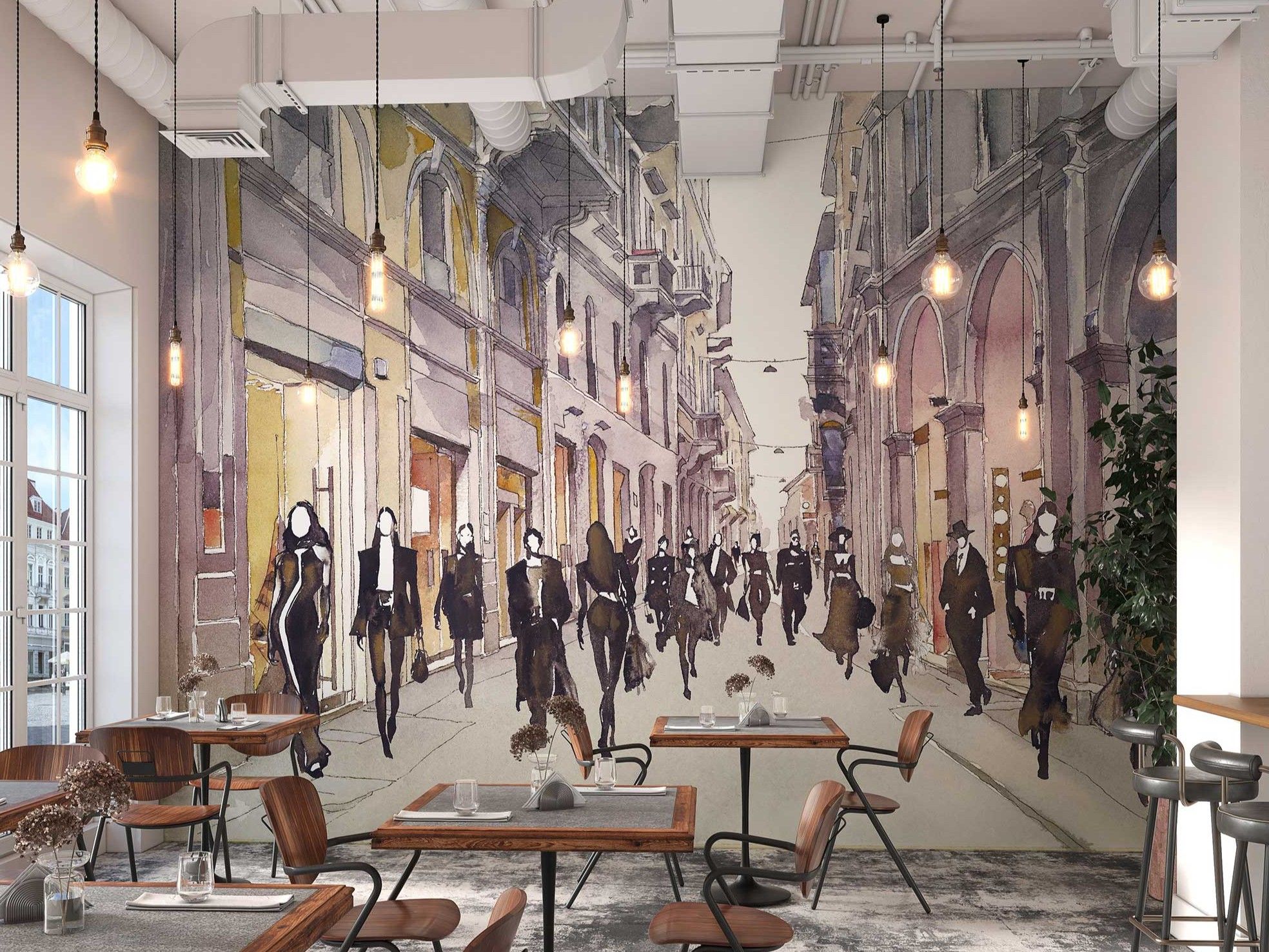 VIA DELLA SPIGA wallpaper By Tecnografica design Marco Fontana