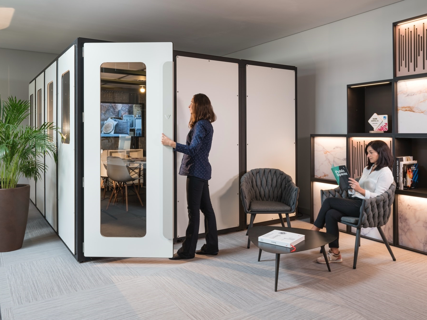 VICBOOTH OFFICE CONFERENCE BOOTH - 3x4 Office booth By Vicoustic