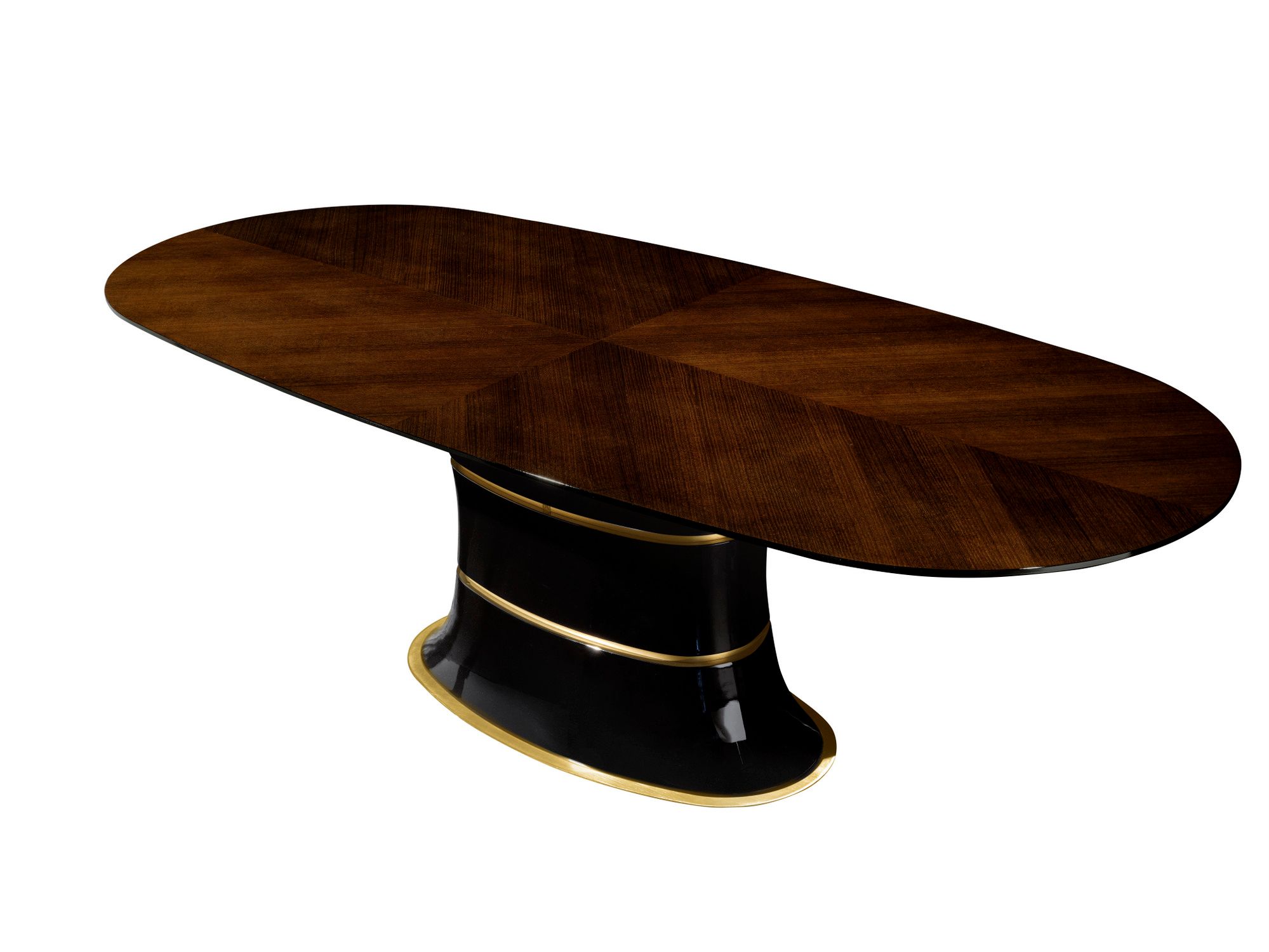 VICTOR Oval wooden table By A.R. Arredamenti | design Lucia Ippolito