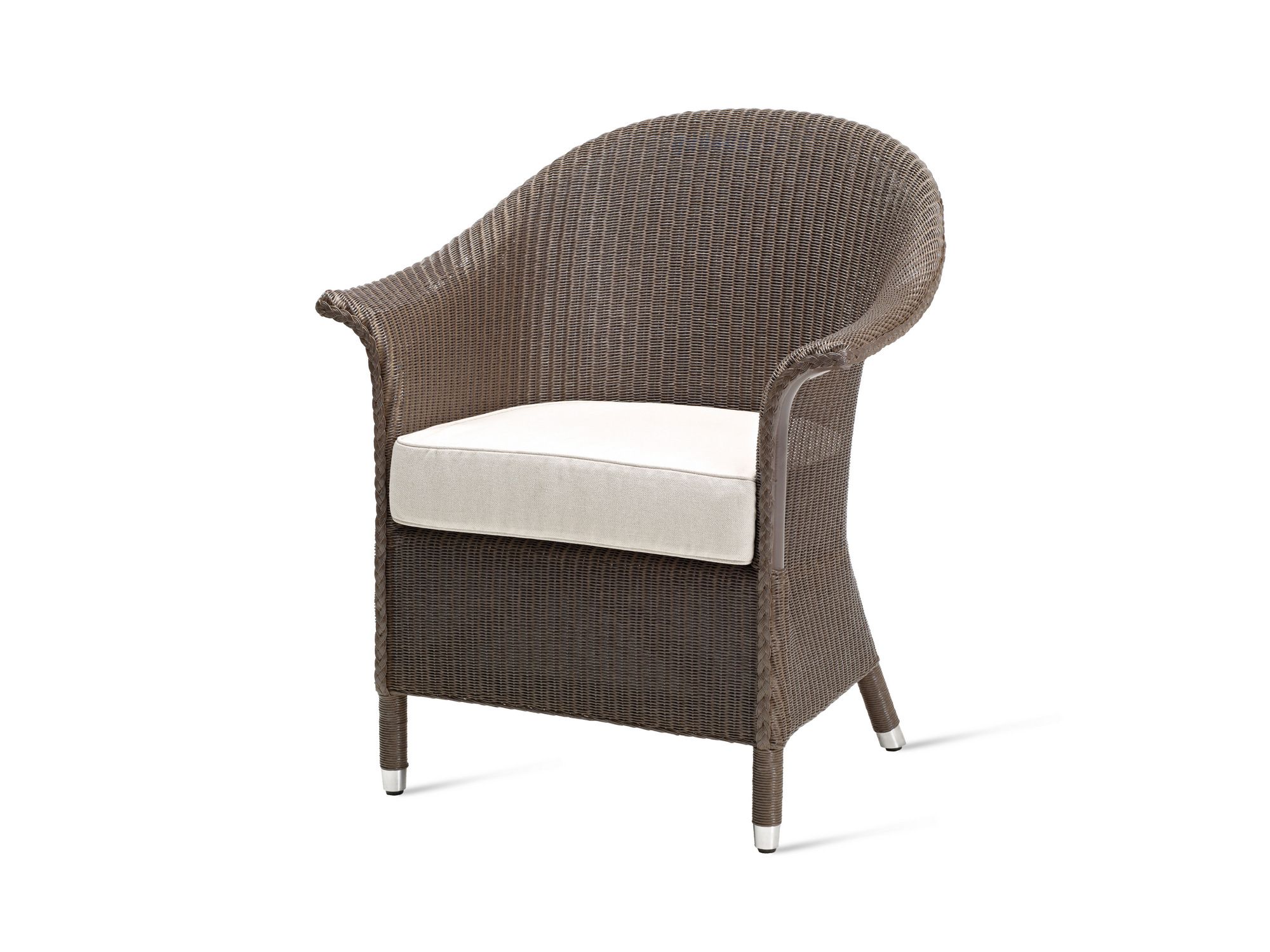 VICTOR XL Lloyd loom chair with armrests By Vincent Sheppard