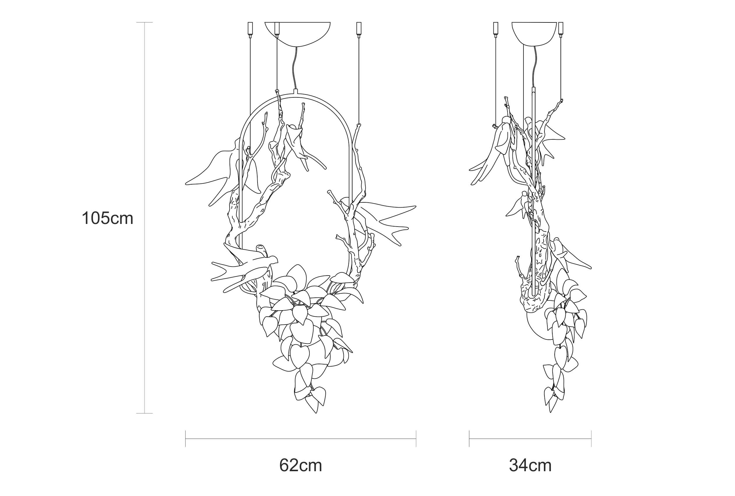 VOA UTOPIA LARGE & NEST Pendant lamp By Serip