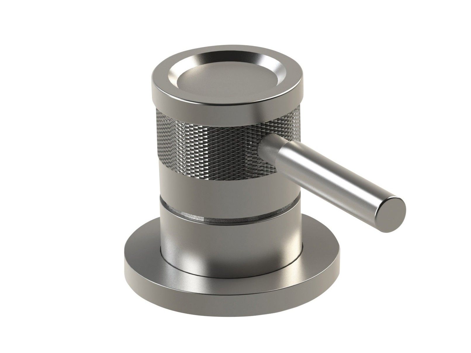 VOLGA Deck-mounted stainless steel remote control tap By Tubico