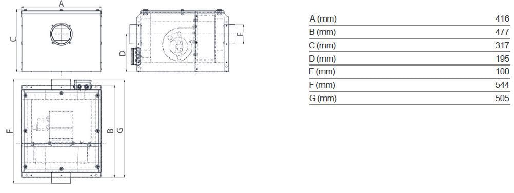 VORT QBK QUIET 100 Mechanische Zwangsbelüftungsanlage By Vortice