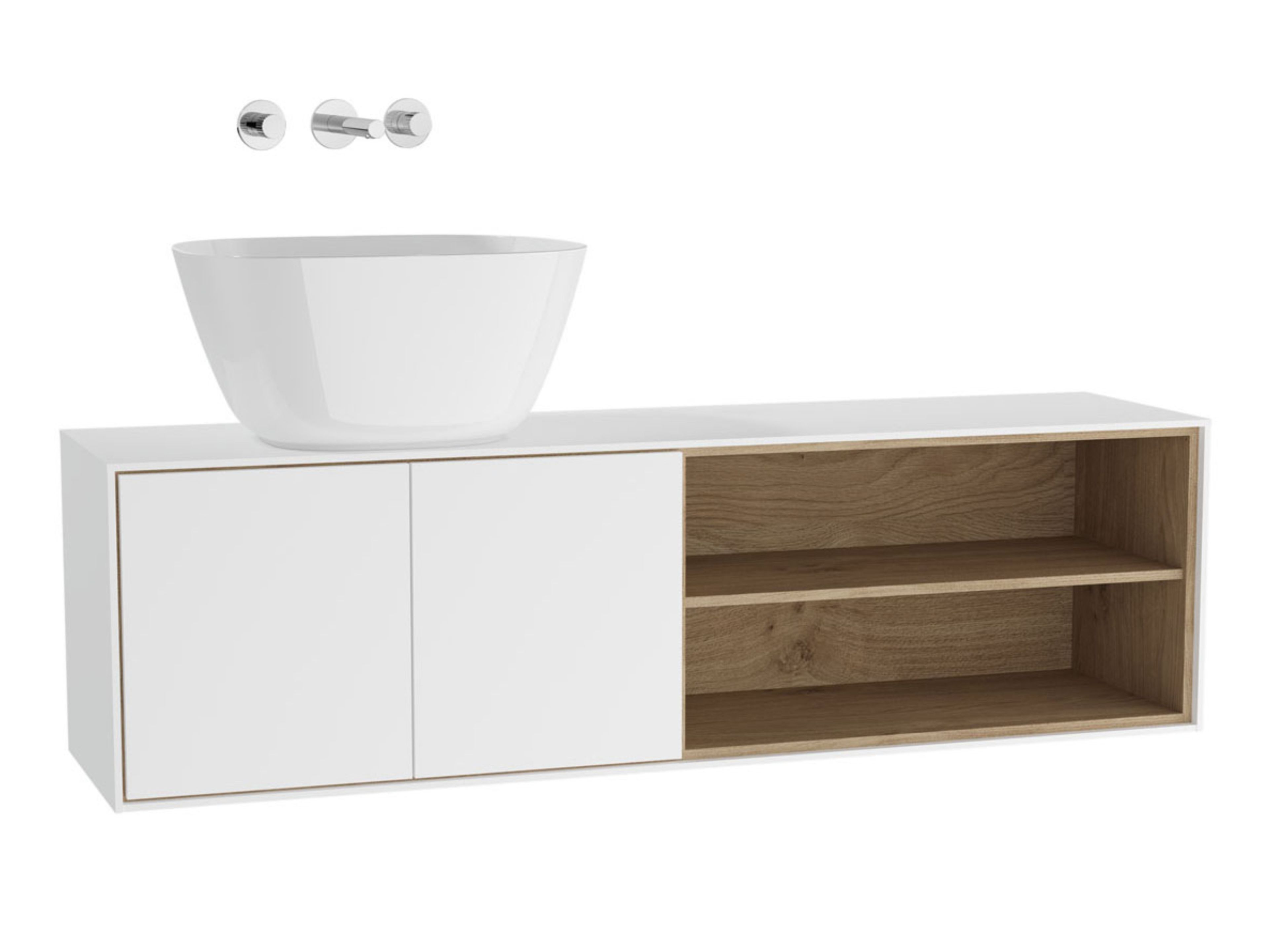 VOYAGE FOR BOWLS | Wooden vanity unit Voyage Collection By VitrA ...