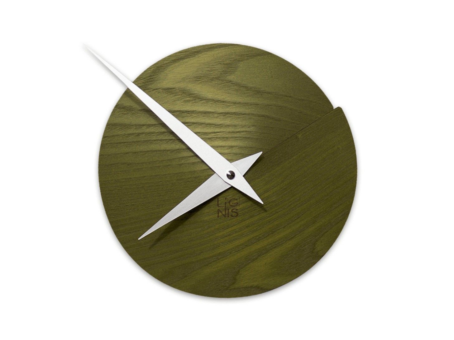 VULCANELLO LIGHT GREEN ASH clock By LIGNIS®