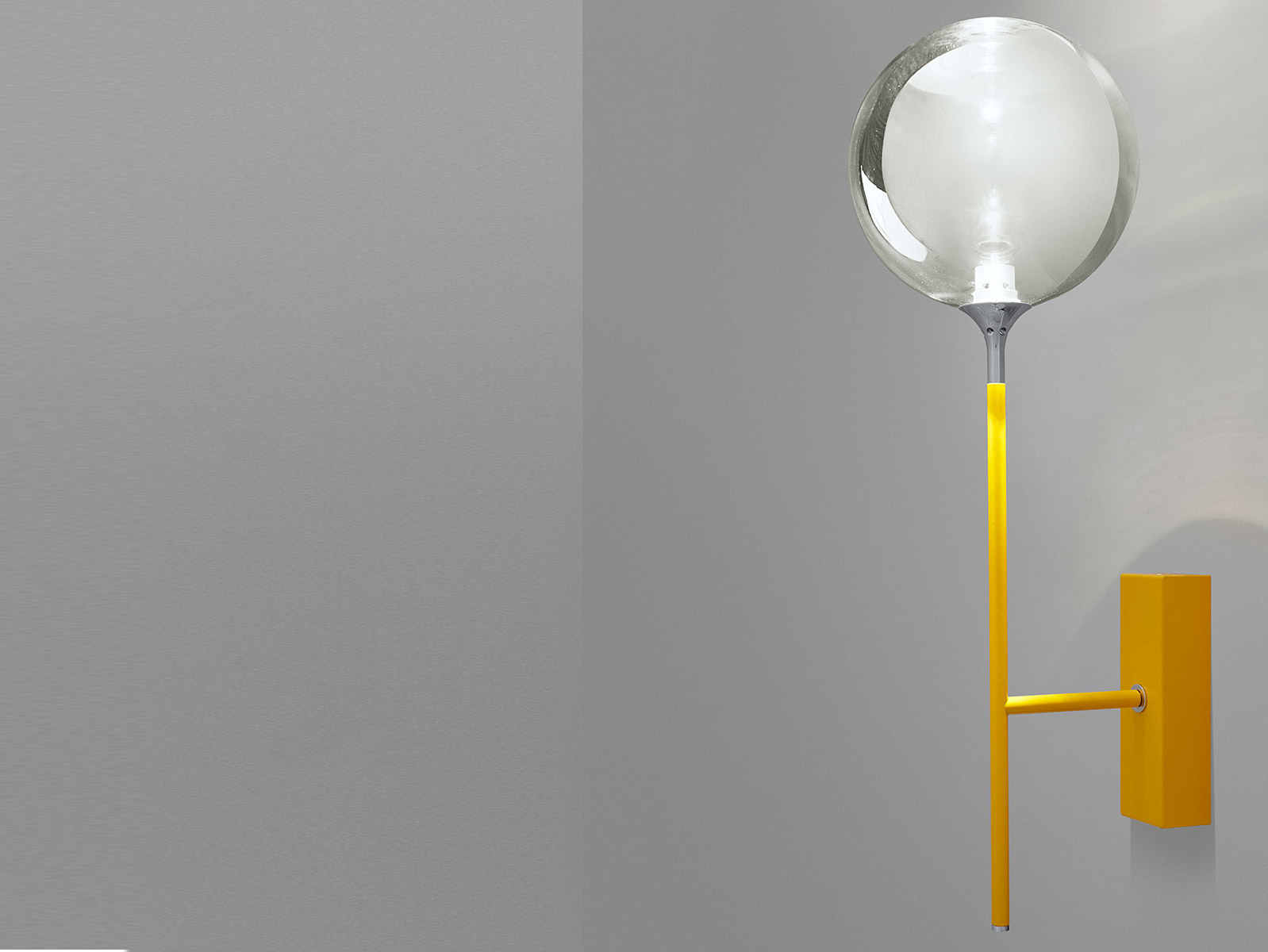 PALLONCINO LED glass and steel wall lamp By Firmamento Milano | design ...