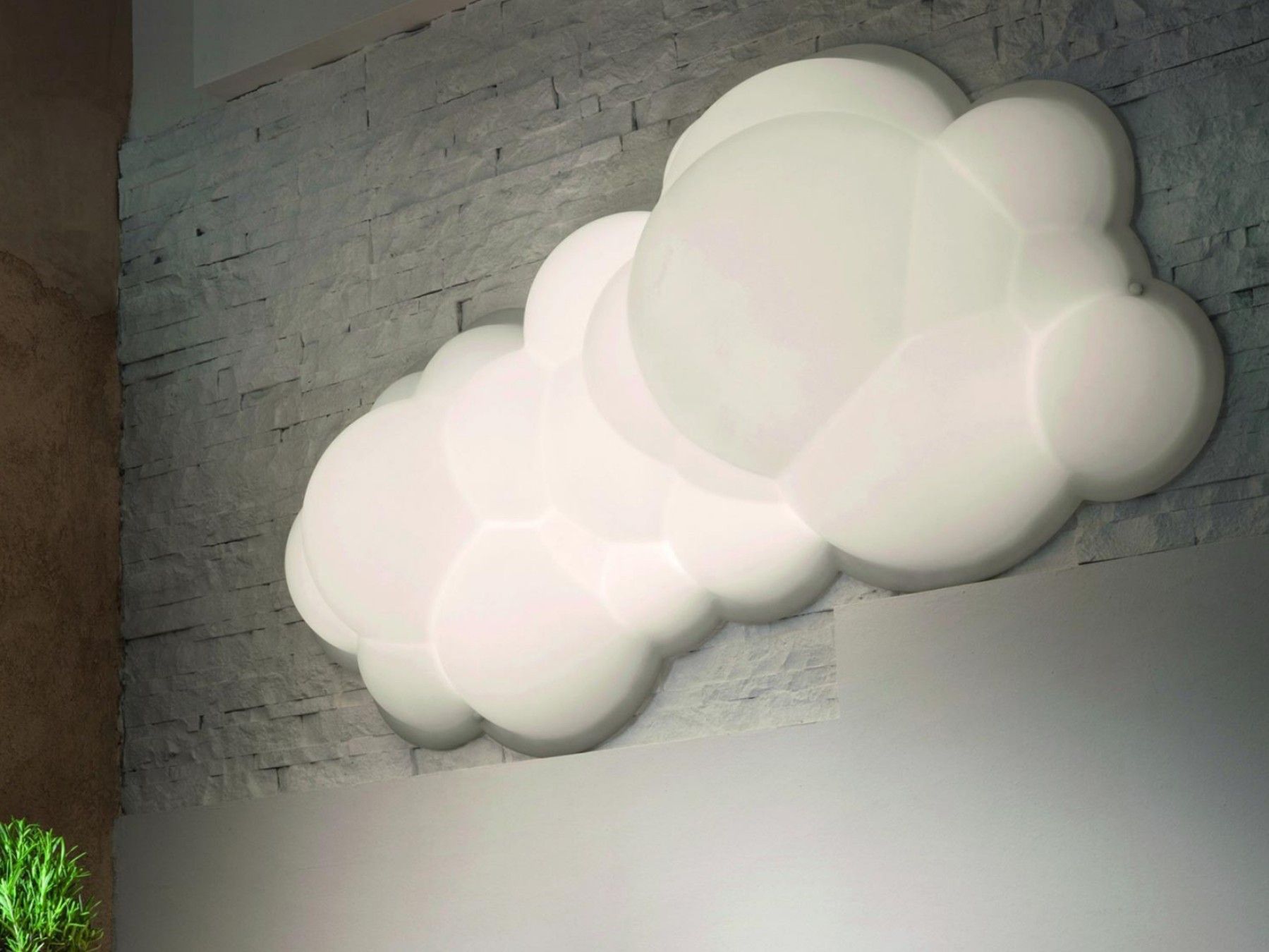 NUVOLA Polyethylene wall lamp / ceiling lamp By NEMO | design Mario Bellini