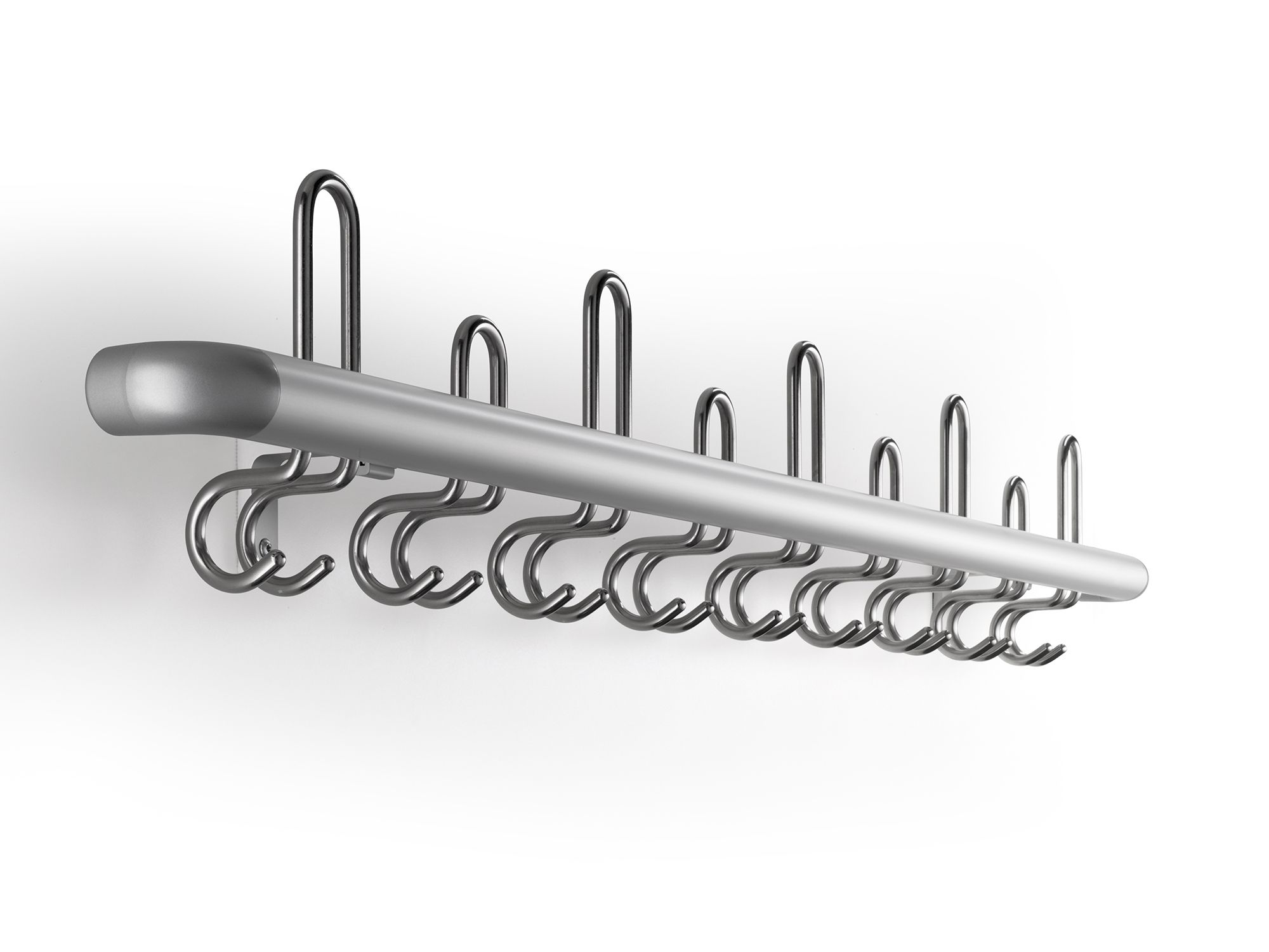 CERTO Wall-mounted metal coat rack By Rosconi