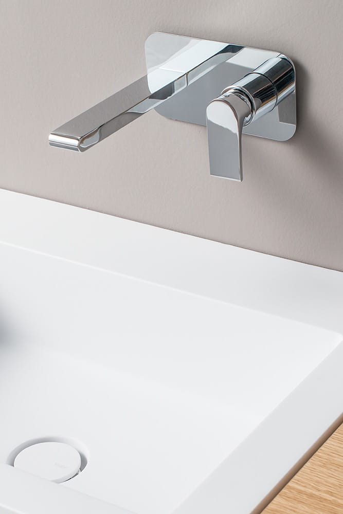Wall-mounted single handle washbasin tap Wall-mounted washbasin tap ...