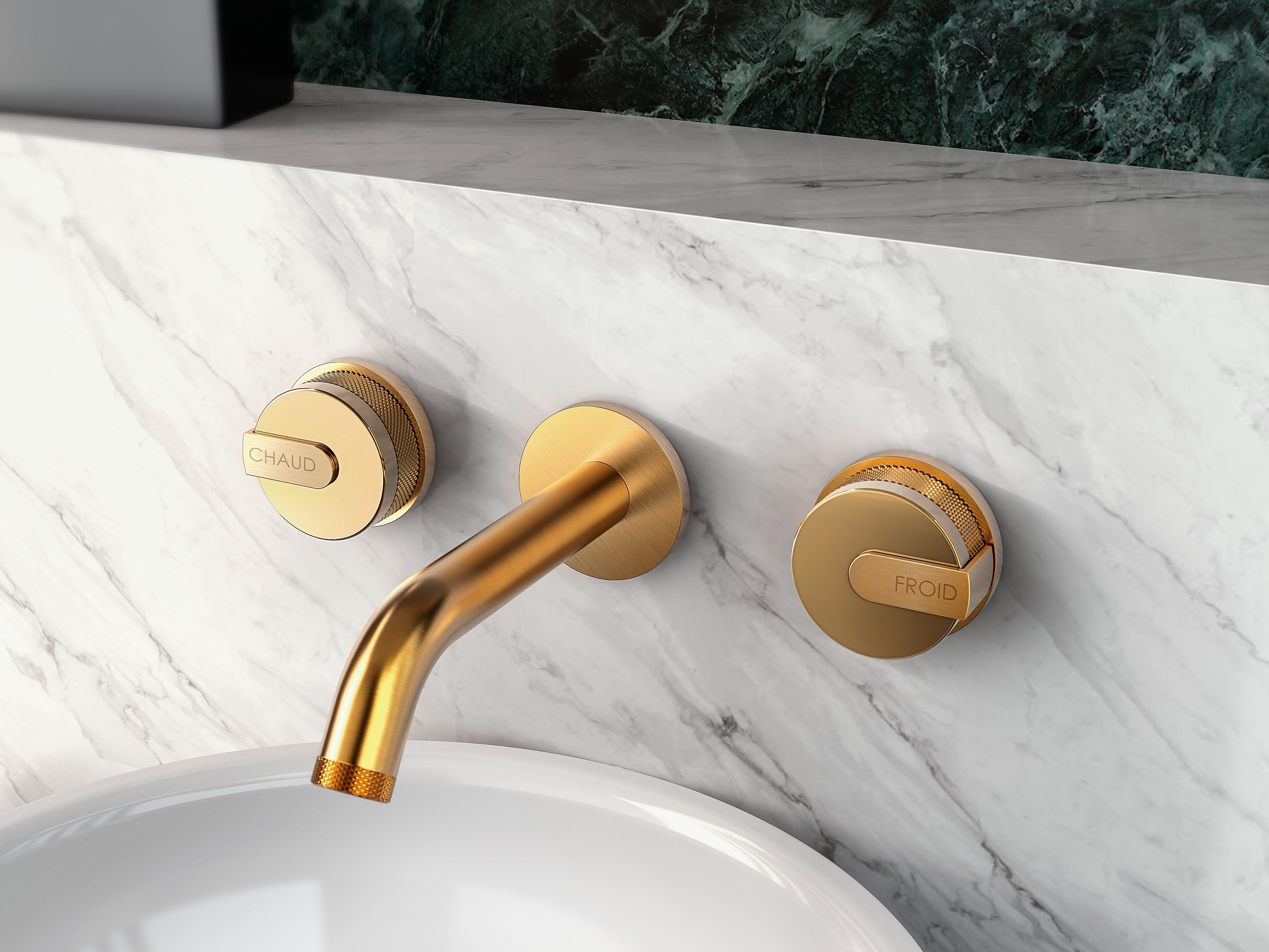 MOD+ | Wall-mounted washbasin tap MOD+ Collection By GRAFF