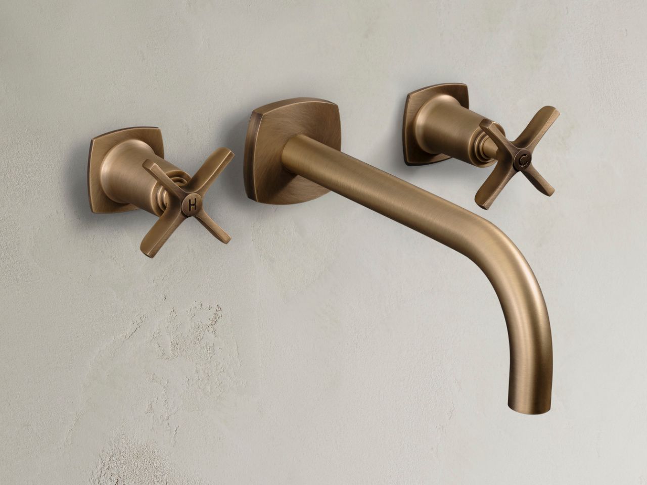 HIGHLINE | Wall-mounted washbasin tap By The Watermark Collection