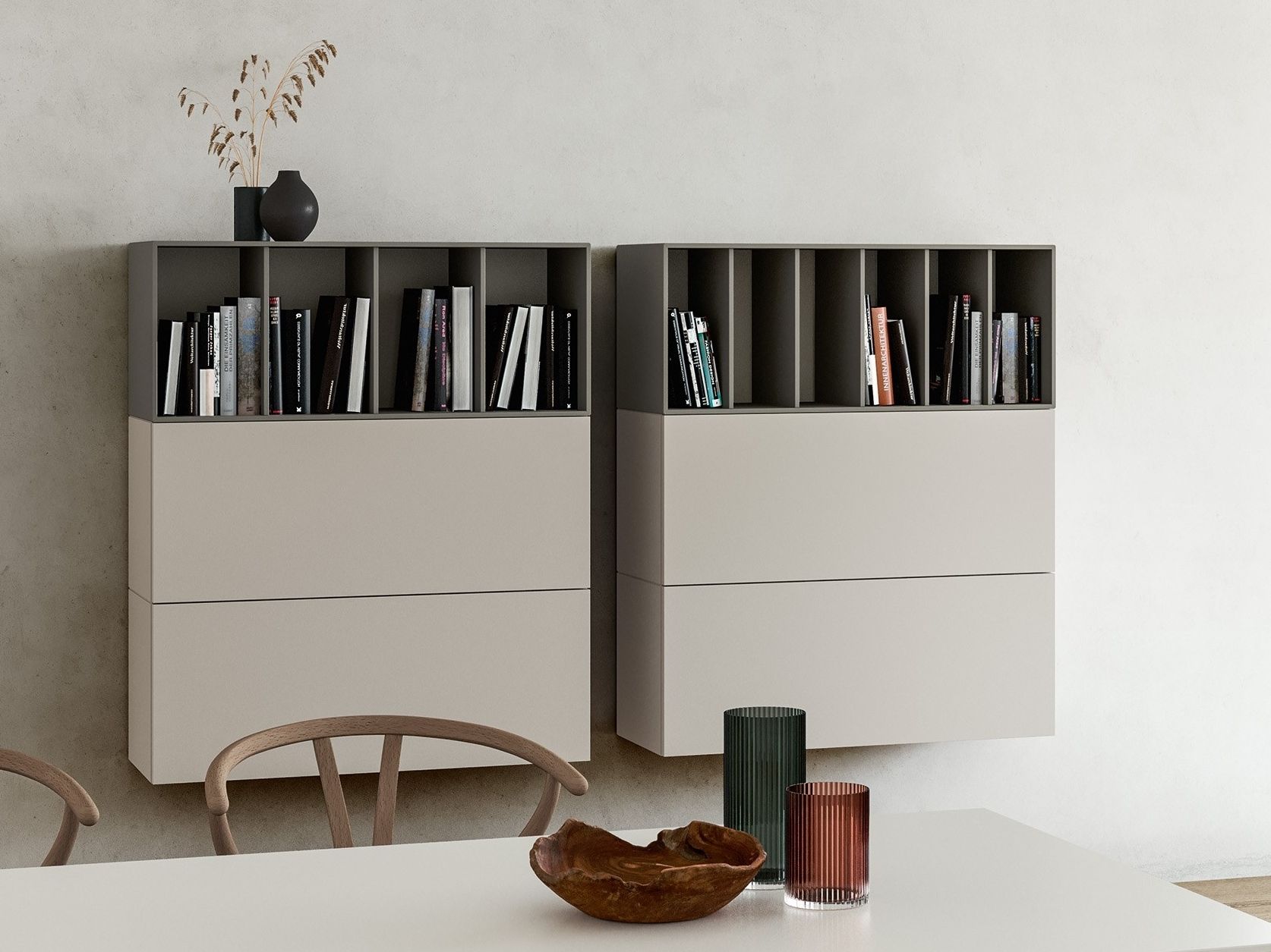WALLOVER® | Suspended sideboard Wallover® Collection By Caccaro design Monica Graffeo