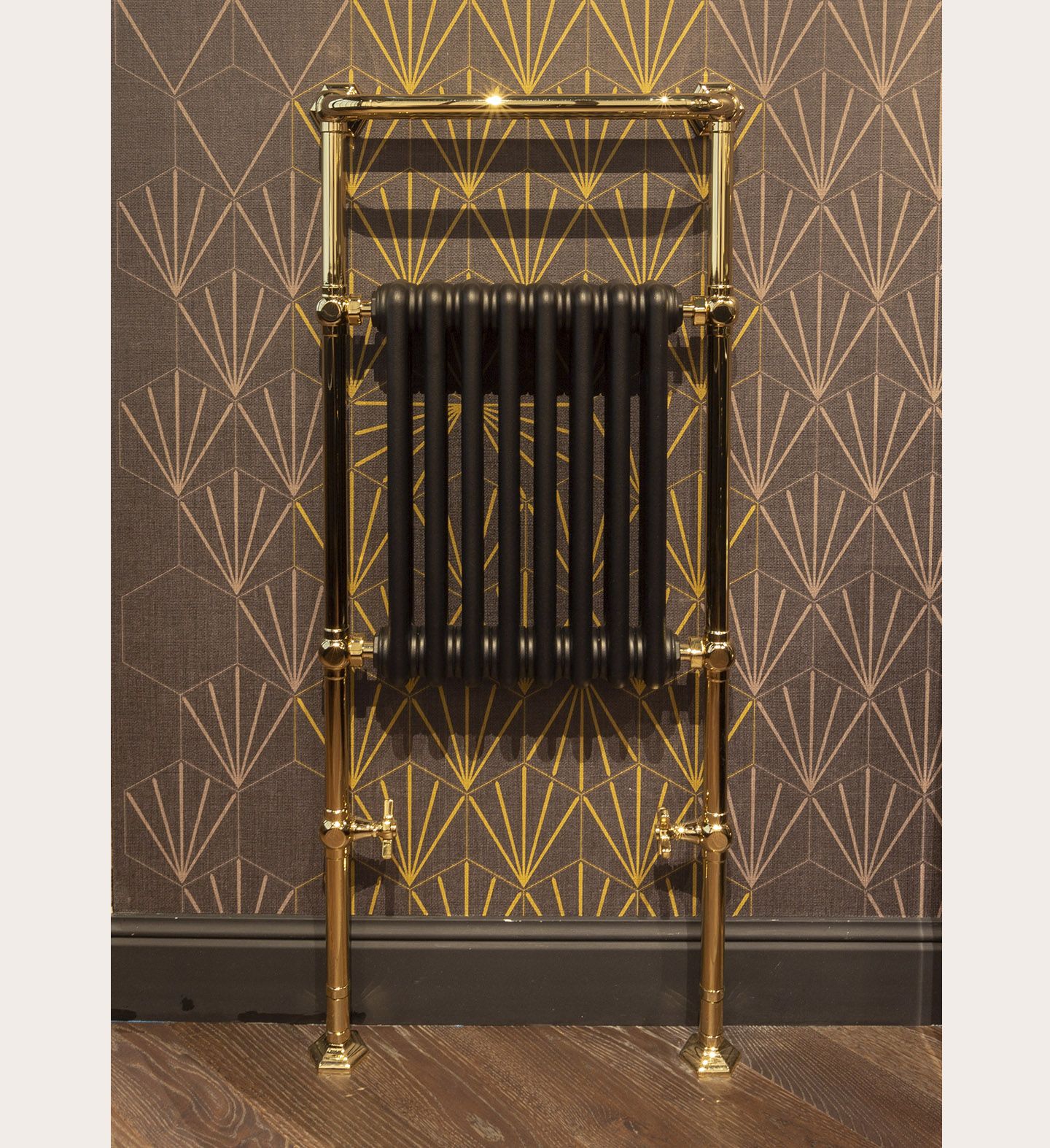 WARM.2 Floor-standing cast iron and brass decorative radiator By Park ...