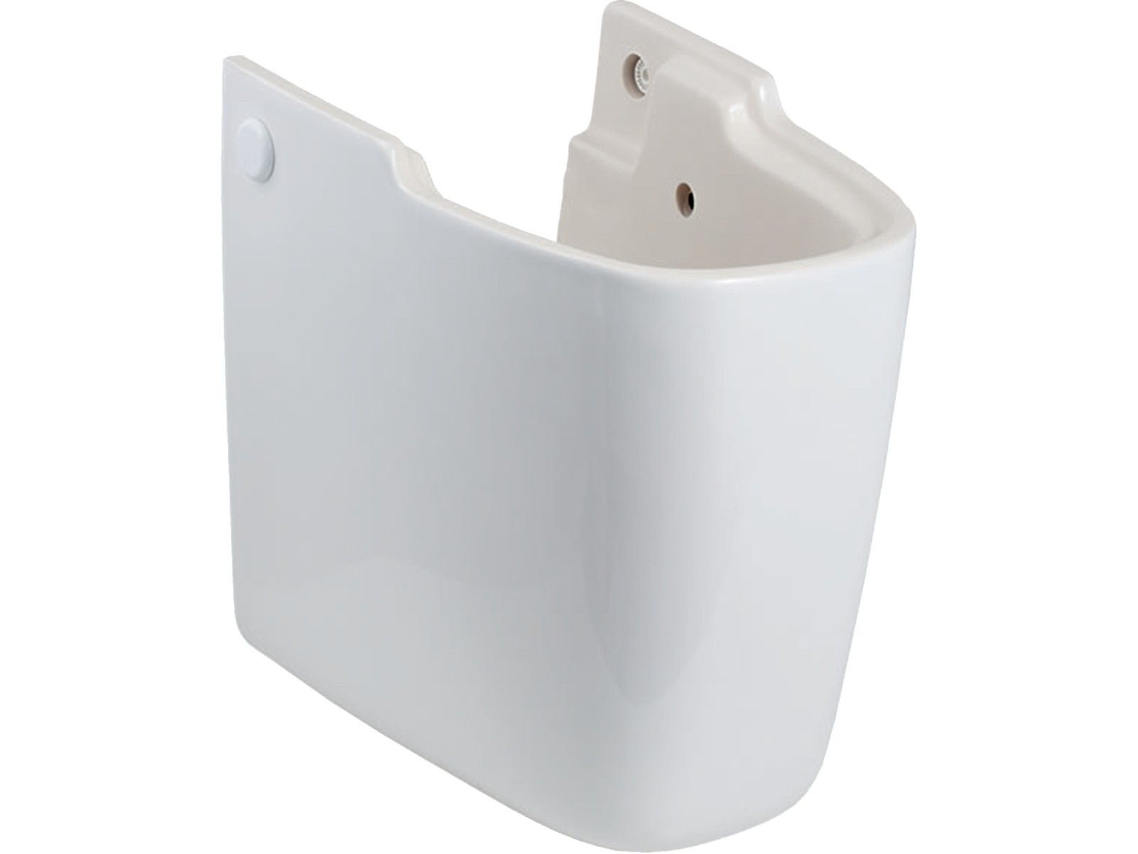 SMYLE Vitreous China washbasin pedestal By Geberit