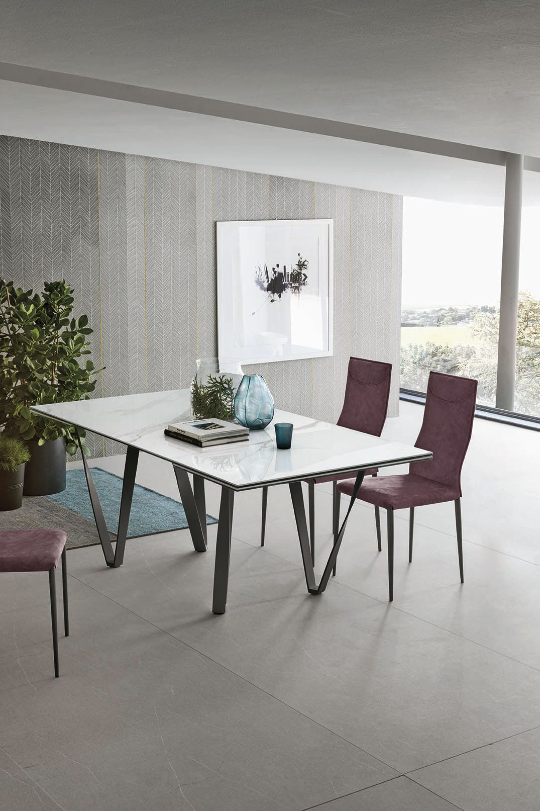 WAVE | Ceramic table Extending ceramic table By Sedit