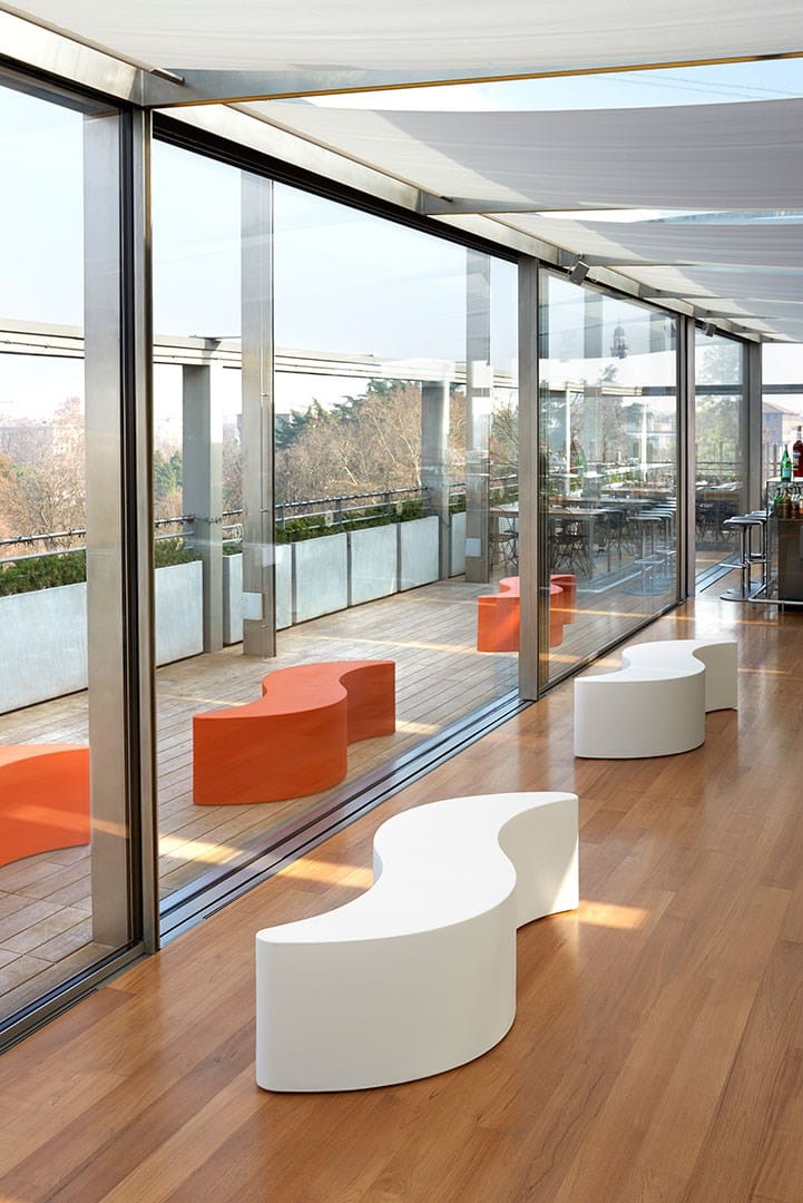 WAVE | Bench By SLIDE design Giò Colonna Romano