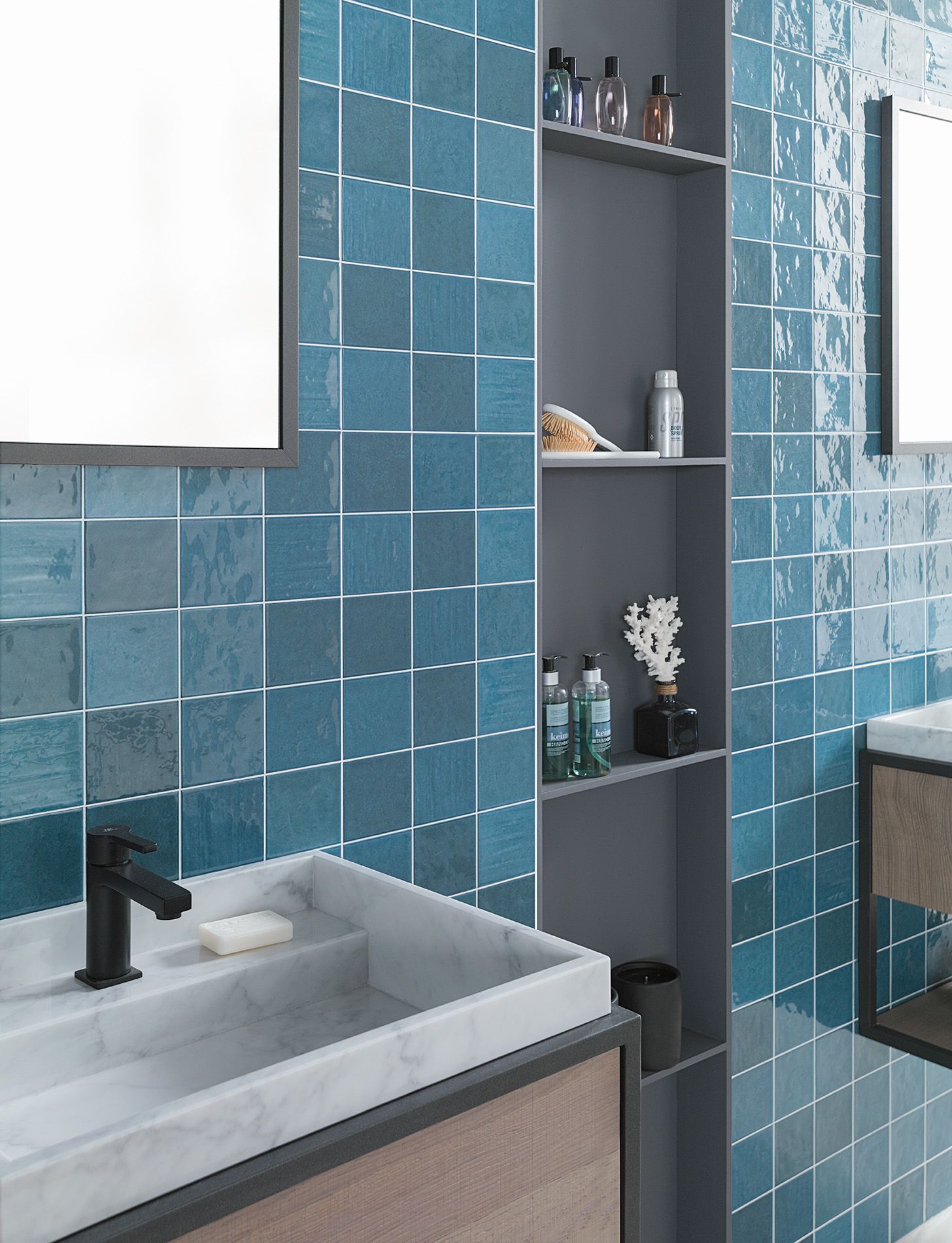 Wall Cladding RONDA AQUA WHITE & COLORS Collection By Porcelanosa