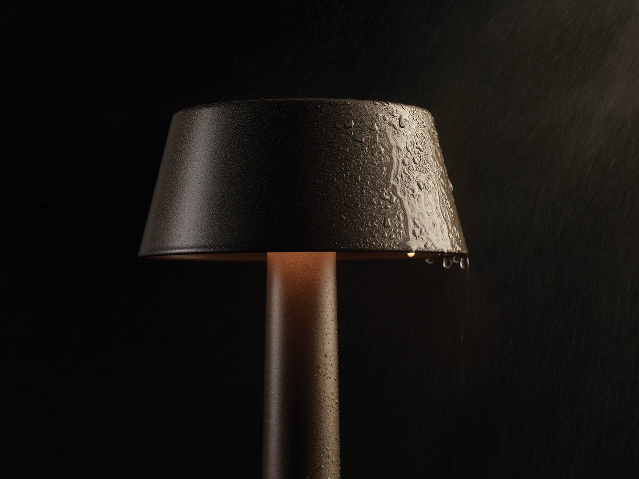 Aluminium table lamp WILL O' WISP Indigo Tales Collection By Promemoria