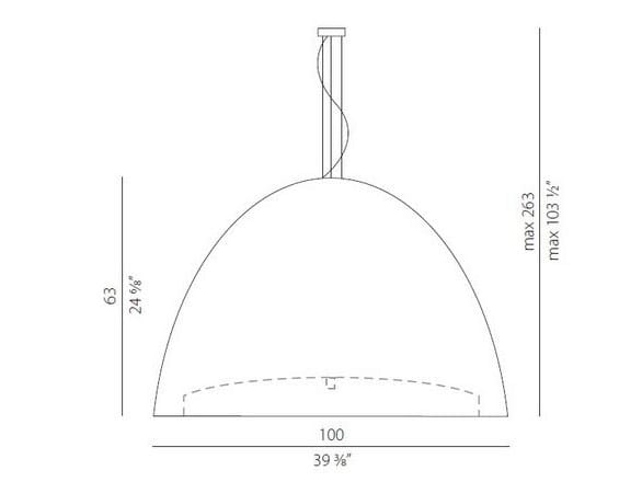 WILLY | Pendant lamp By PANZERI