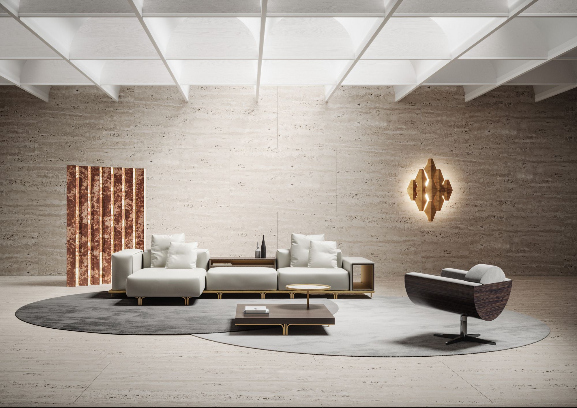 Brass wall lamp WILSON Home Collection By ROSSATO