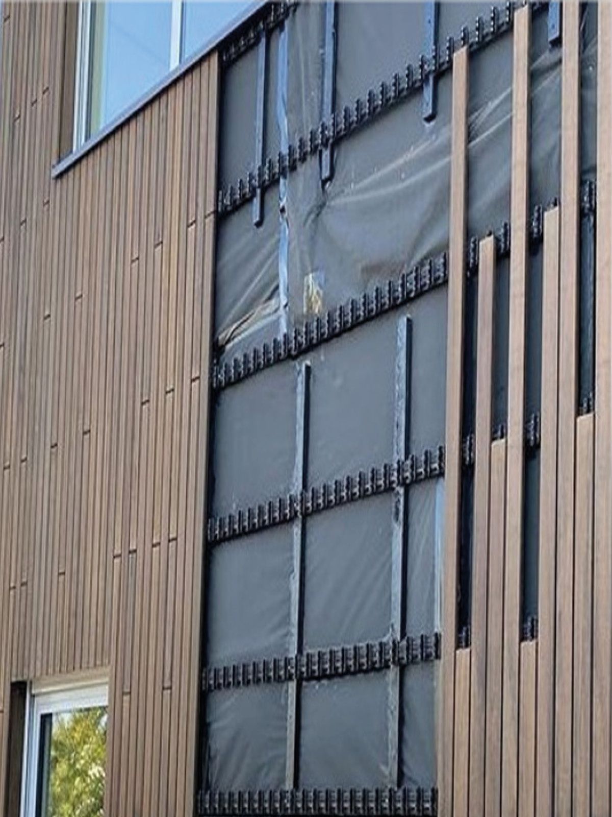 Grad® installation system Wood panel for facade By Ravaioli Legnami